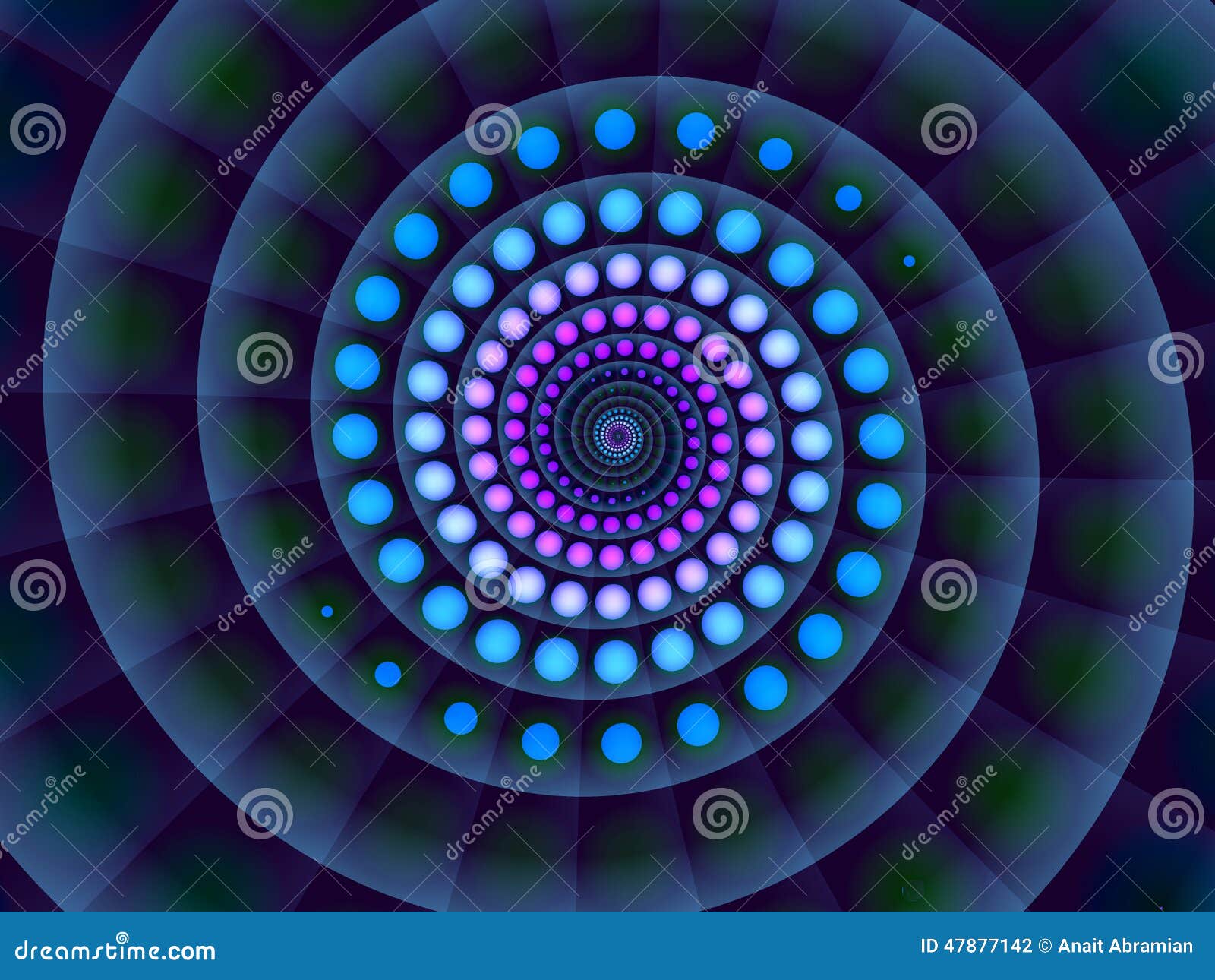 Abstract Blue Spiral Background Stock Photo - Image of background ...
