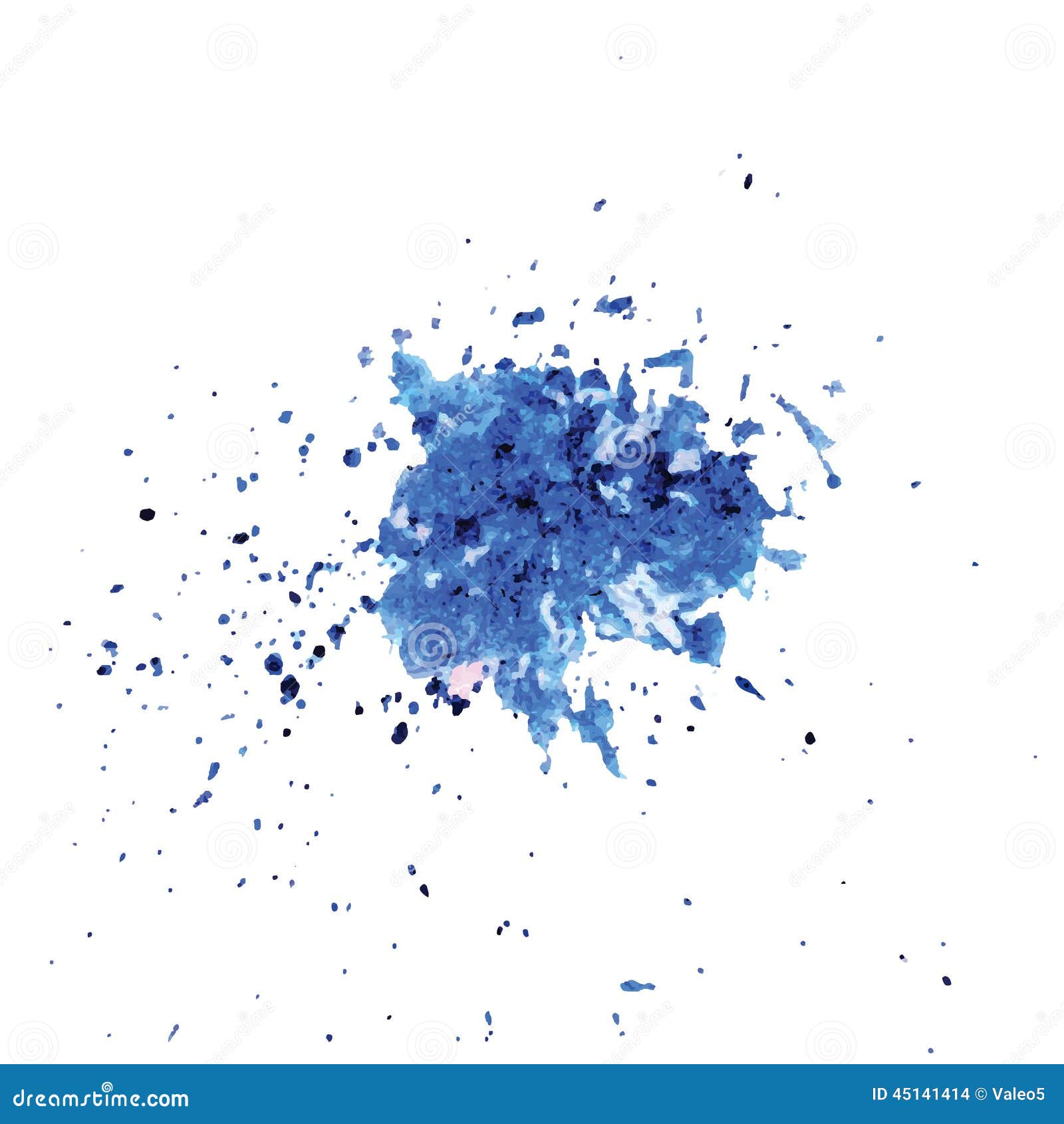 Abstract blue splash stock vector. Illustration of element - 45141414