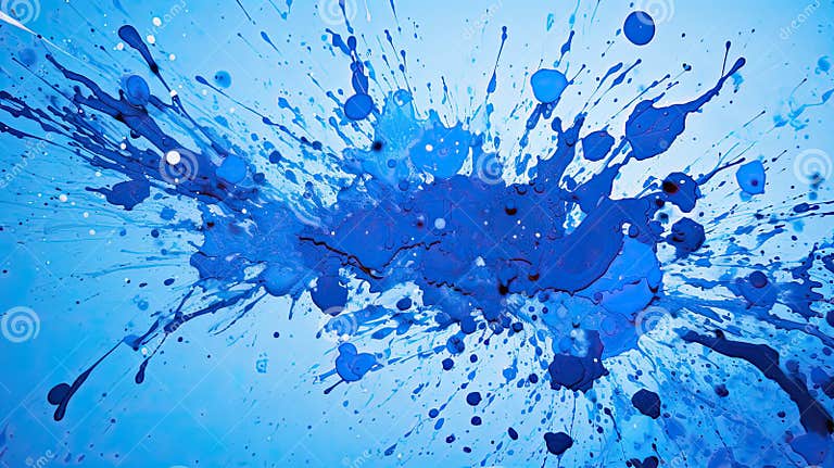 Abstract blue splatter stock illustration. Illustration of expression ...