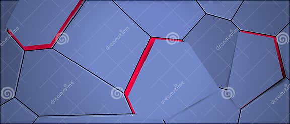 Abstract Blue Splinter Background. Modern Horizontal Mosaic Backdrop ...