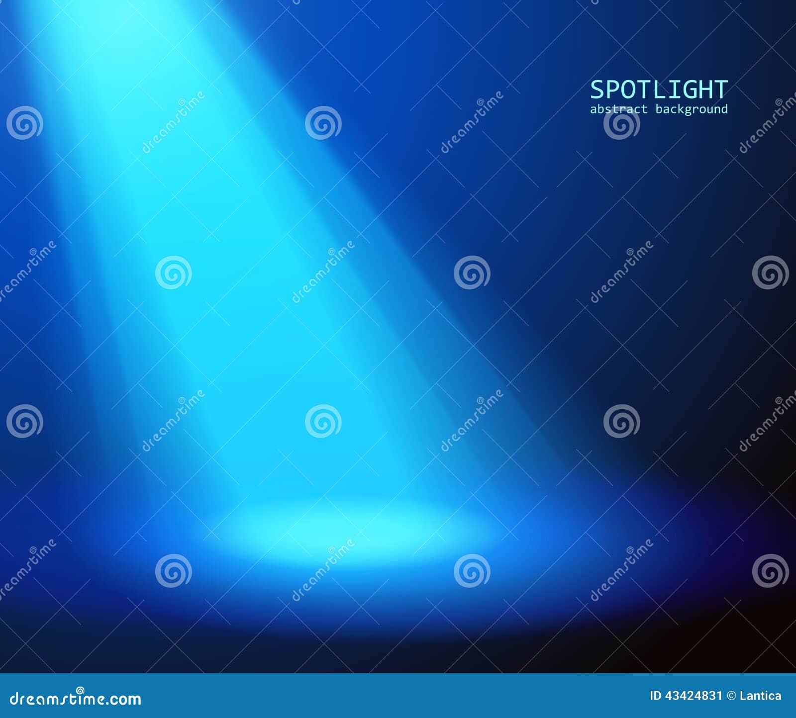 Abstract Blue Spotlight Background. Stock Vector - Illustration of ...