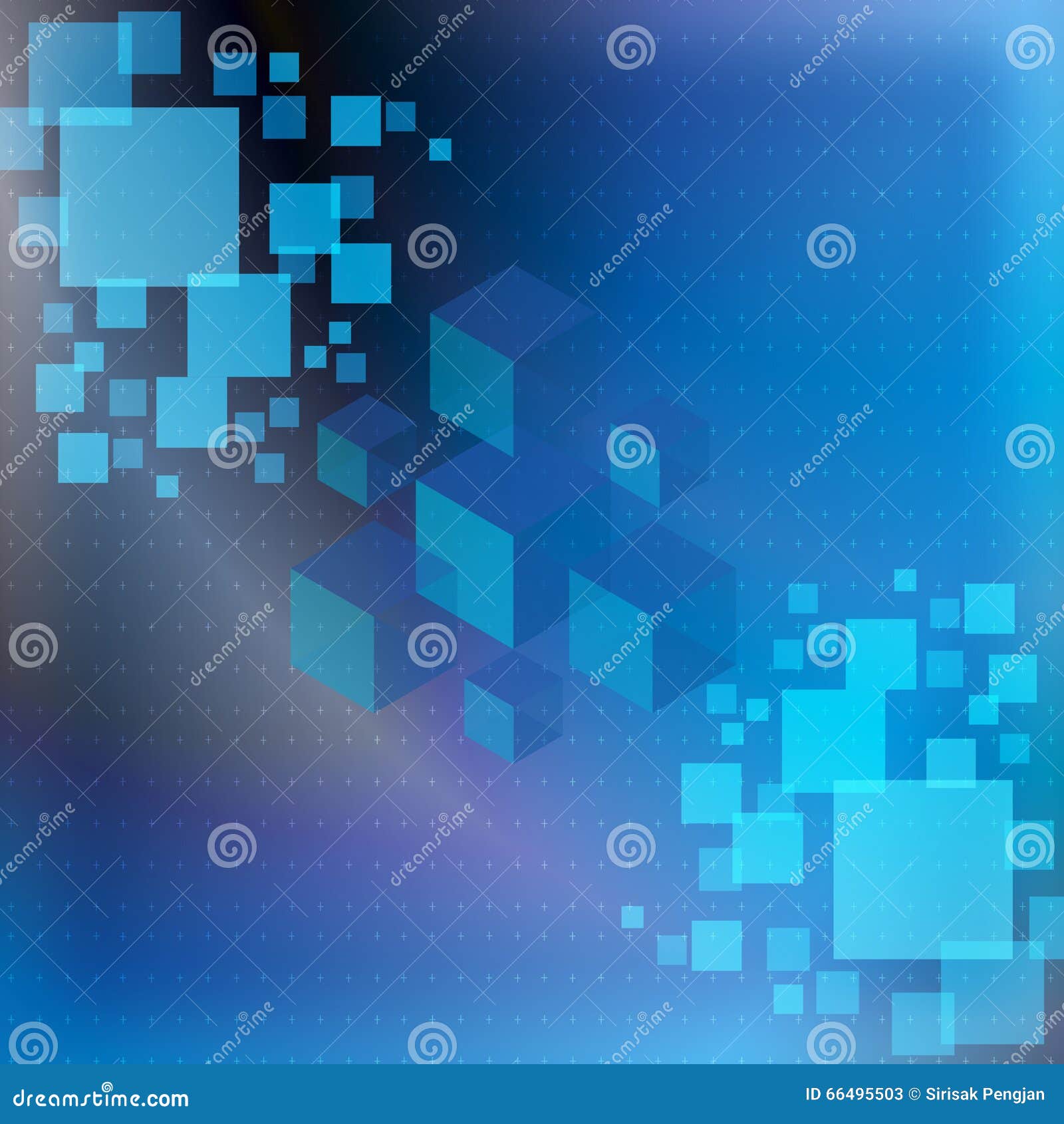 Abstract Blue Square, Background Stock Illustration - Illustration of ...
