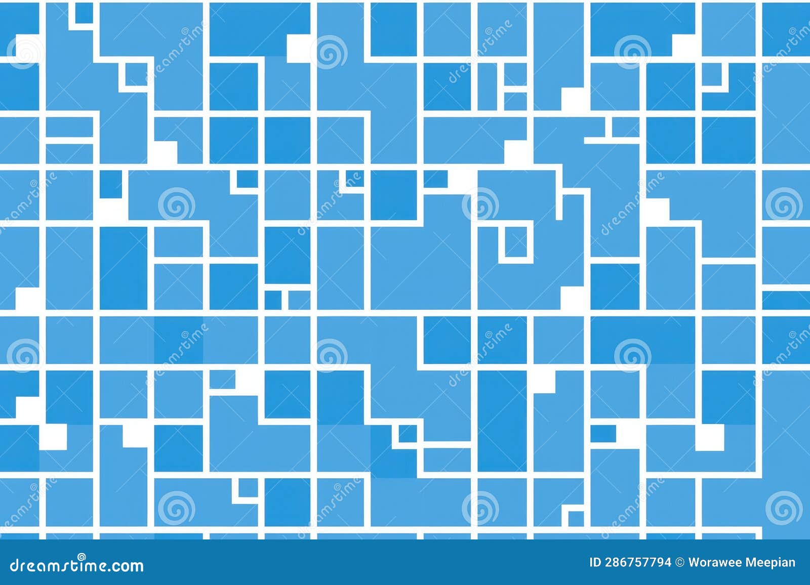 Abstract Blue Square Background. Pattern Texture with Copy Space Stock ...