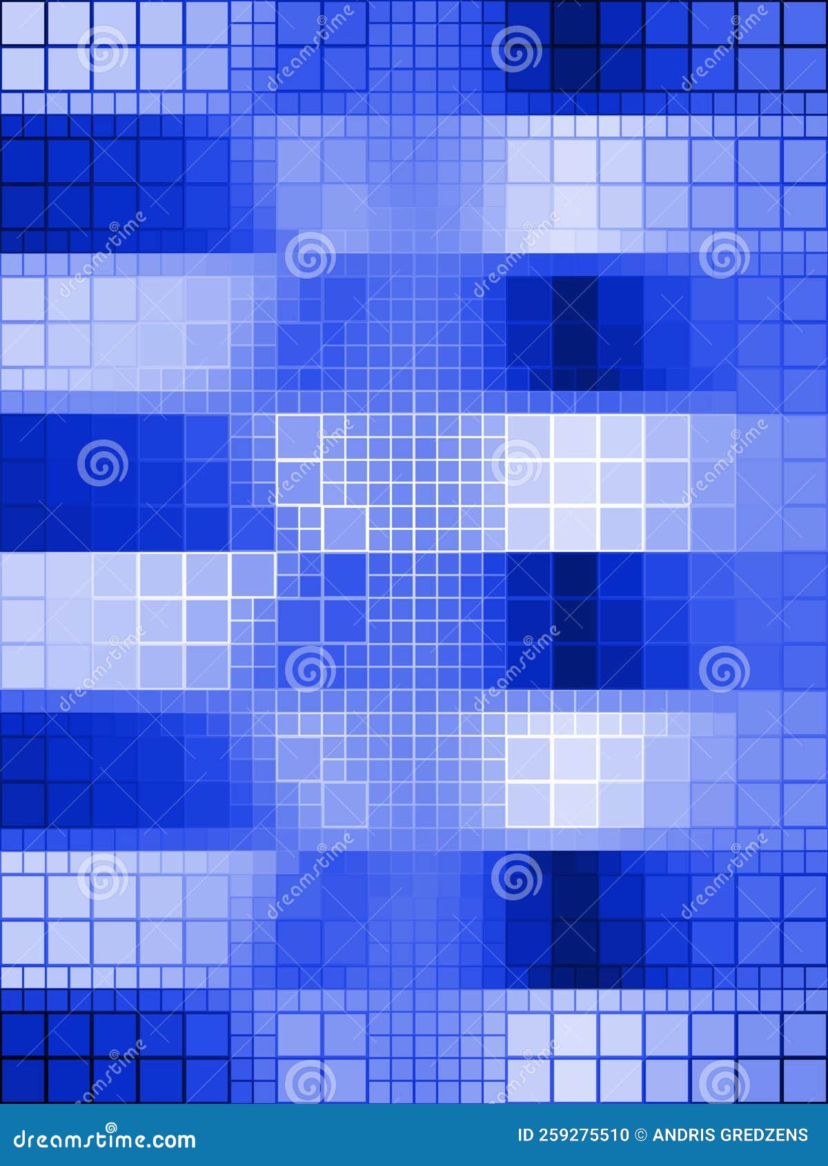 Abstract Blue Square Background Stock Illustration - Illustration of ...