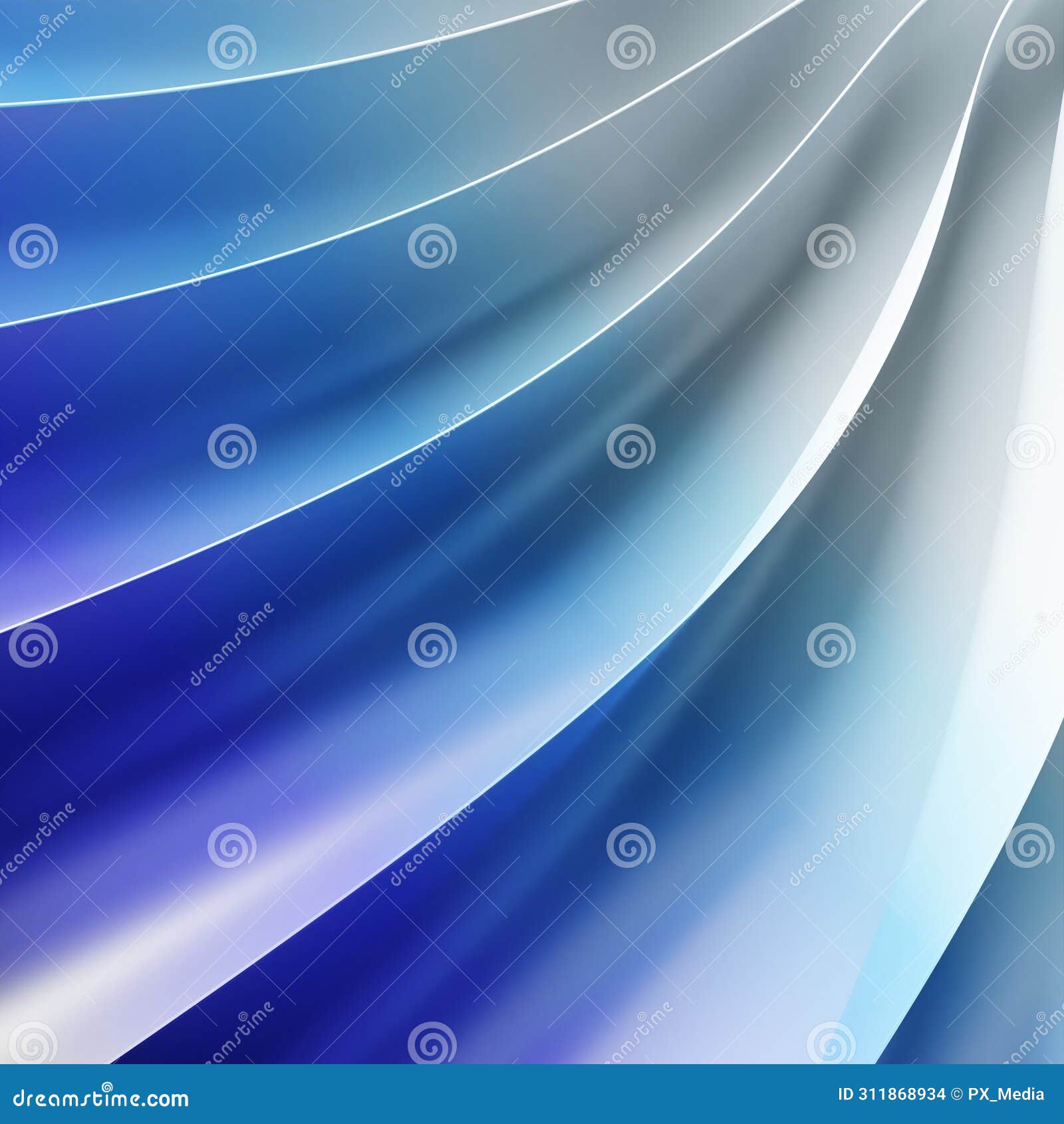 Abstract 3D Blue Square Background with Stripes Stock Illustration ...