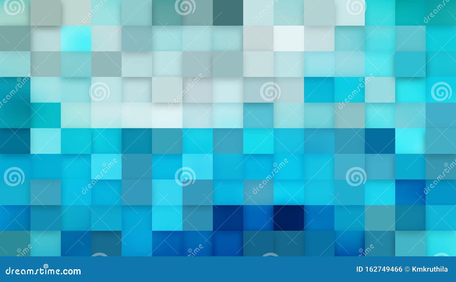 Abstract Blue Square Mosaic Tile Background Stock Vector - Illustration ...