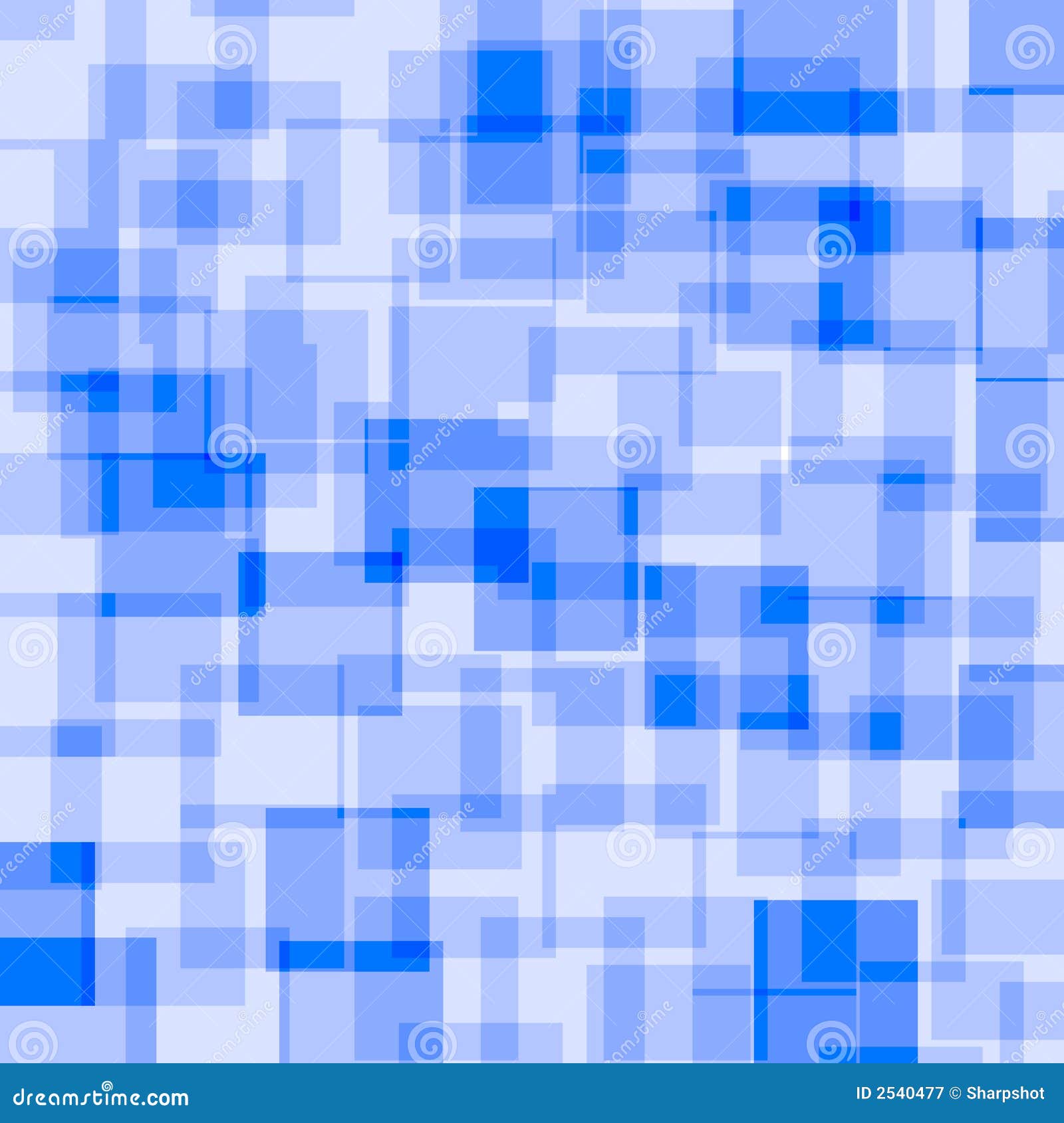 Abstract Blue Square Shapes. Stock Illustration - Illustration of blue ...