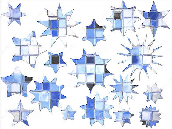 Abstract Blue Square Star Shaped Special Offer Stock Illustration ...