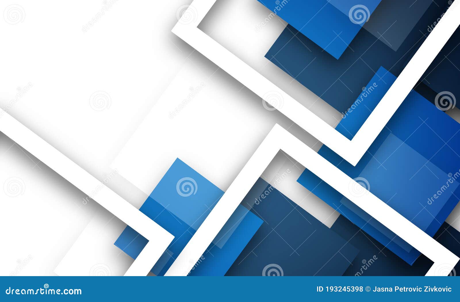 Abstract Blue Squares Design Background Stock Illustration ...