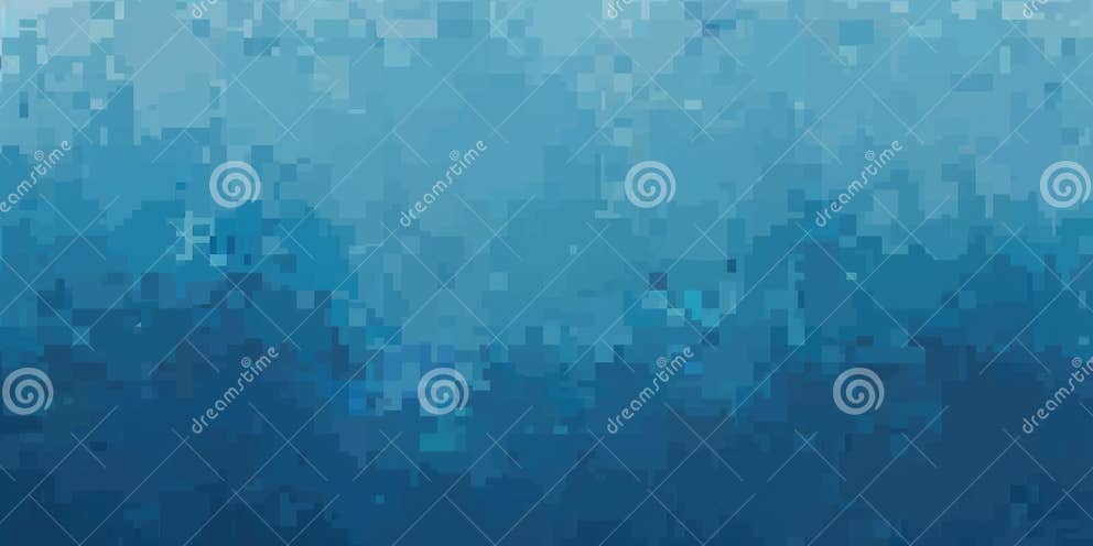 Abstract Blue Squares Pattern with Glowing Digital Effects. Futuristic ...