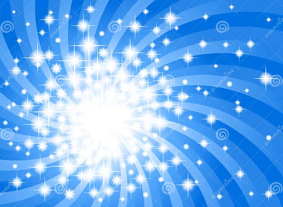 Abstract Blue Star Background Stock Vector - Illustration of light ...