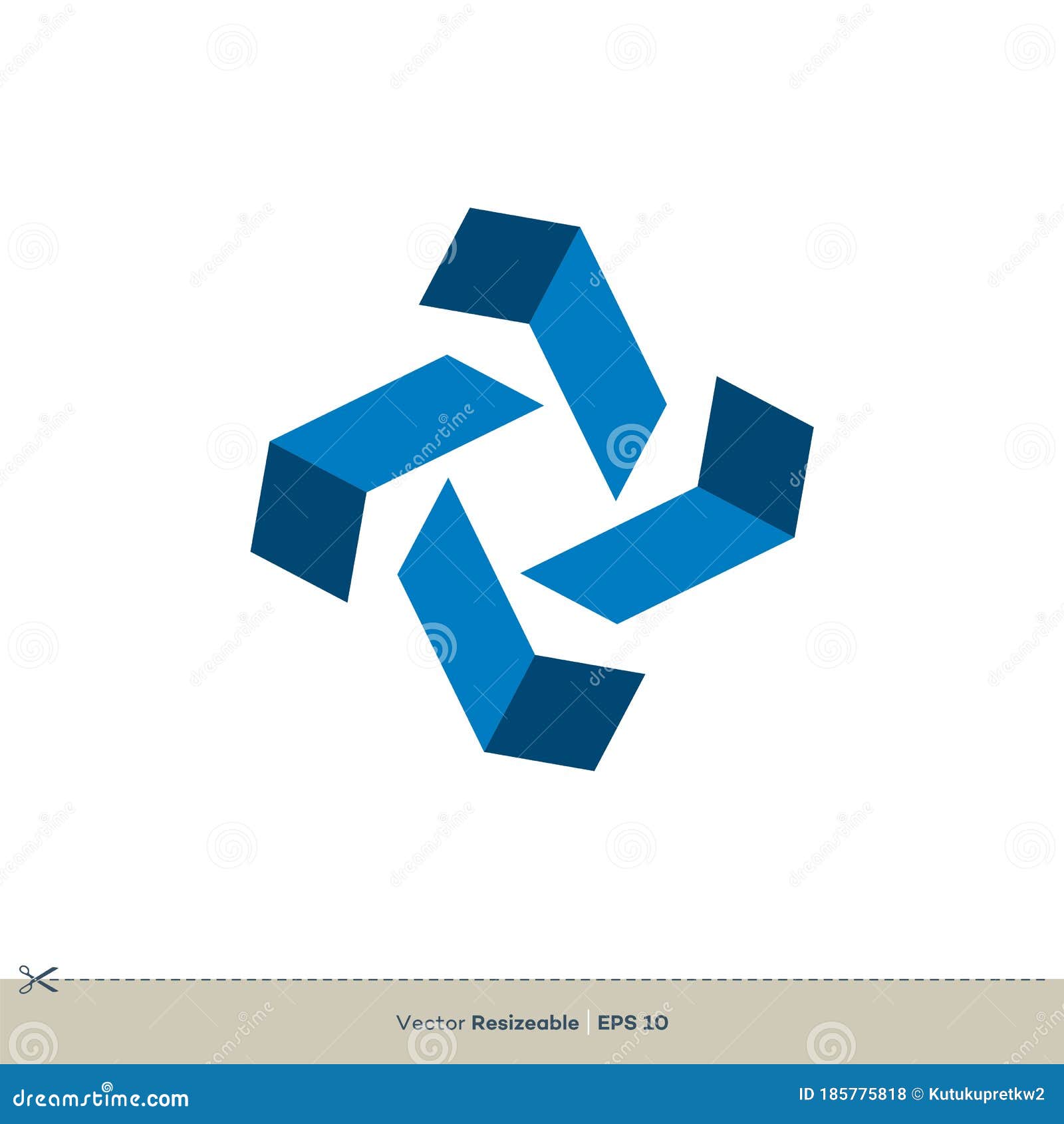Abstract Blue Star Vector Logo Template Illustration Design. Vector EPS ...