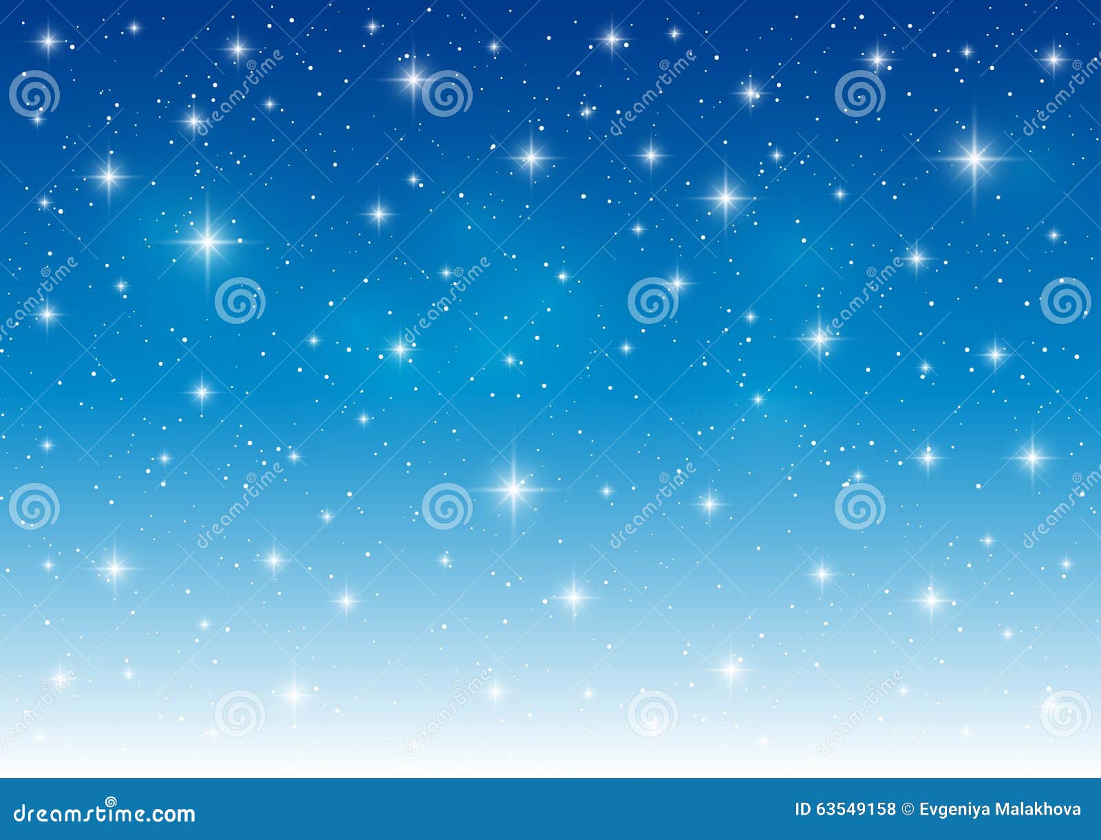 Abstract Blue Starry Background Stock Vector - Illustration of shiny ...