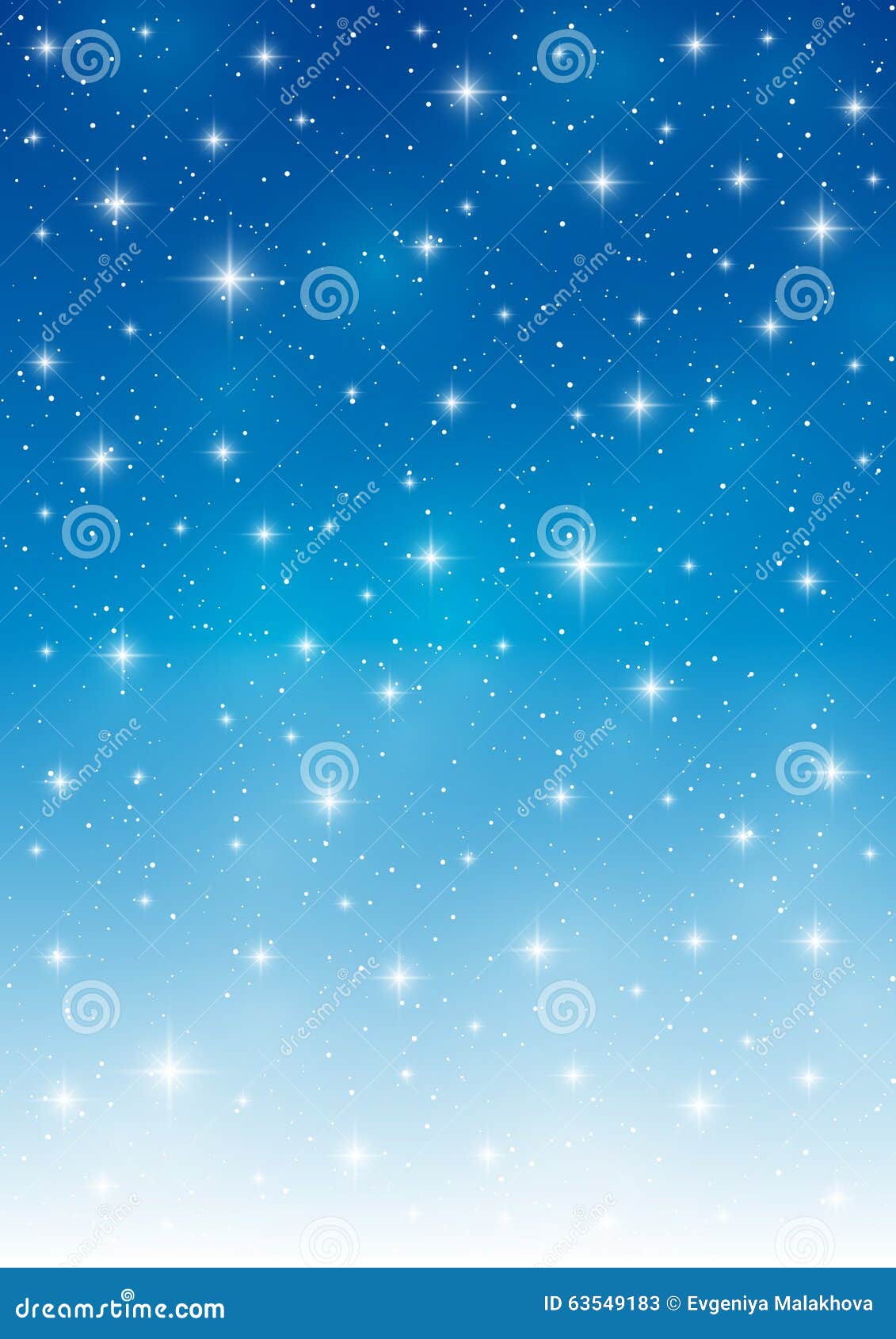 Abstract Blue Starry Background Stock Vector - Illustration of shine ...