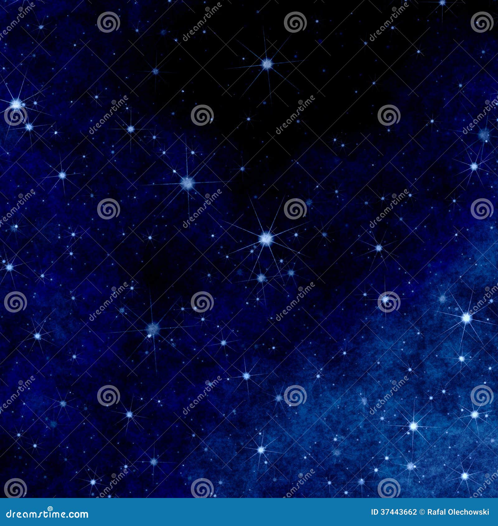 Abstract Blue Stars Background Stock Illustration - Illustration of ...