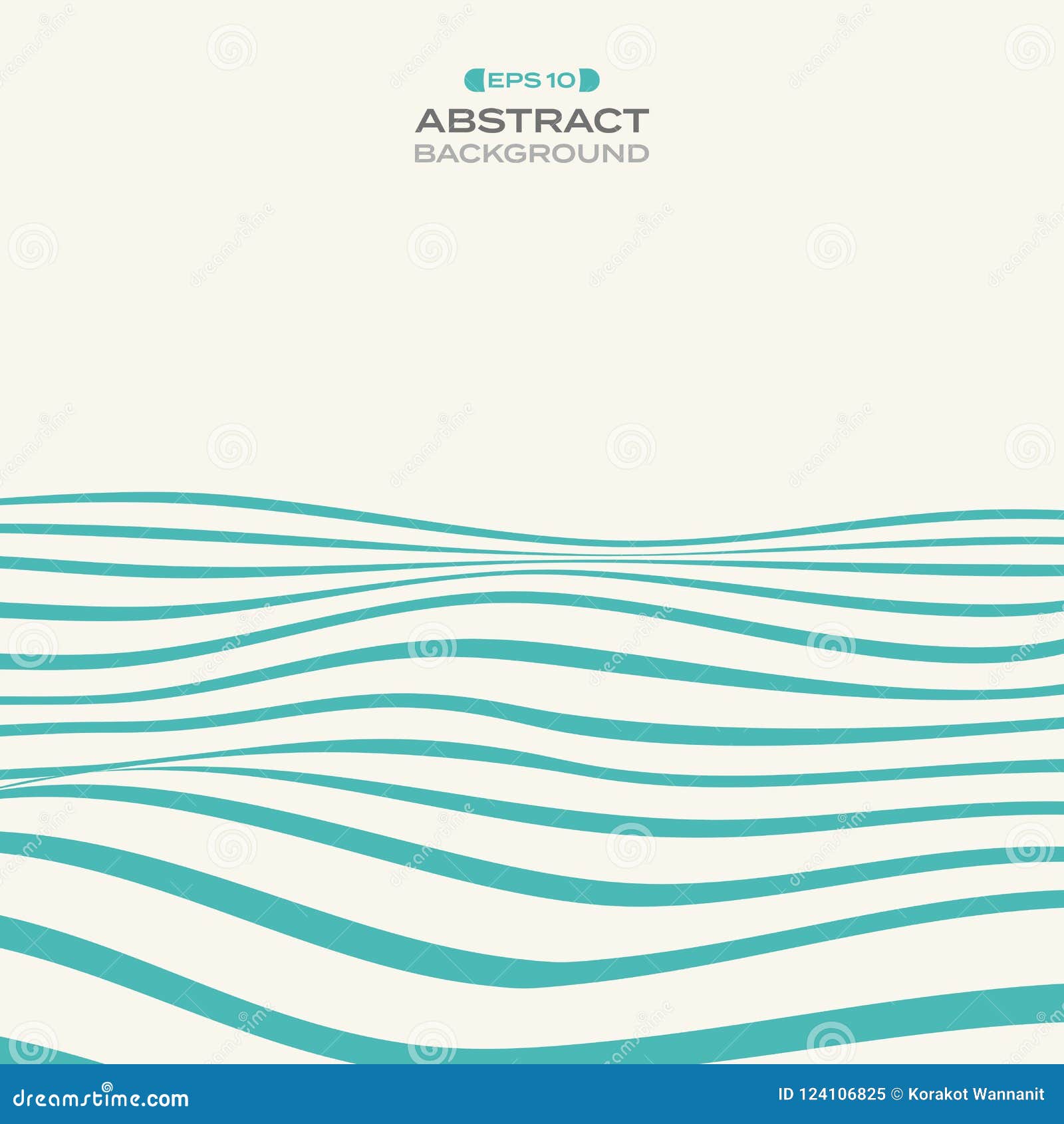 Abstract of Blue Stripe Line Wavy Pattern Background. Stock Vector ...