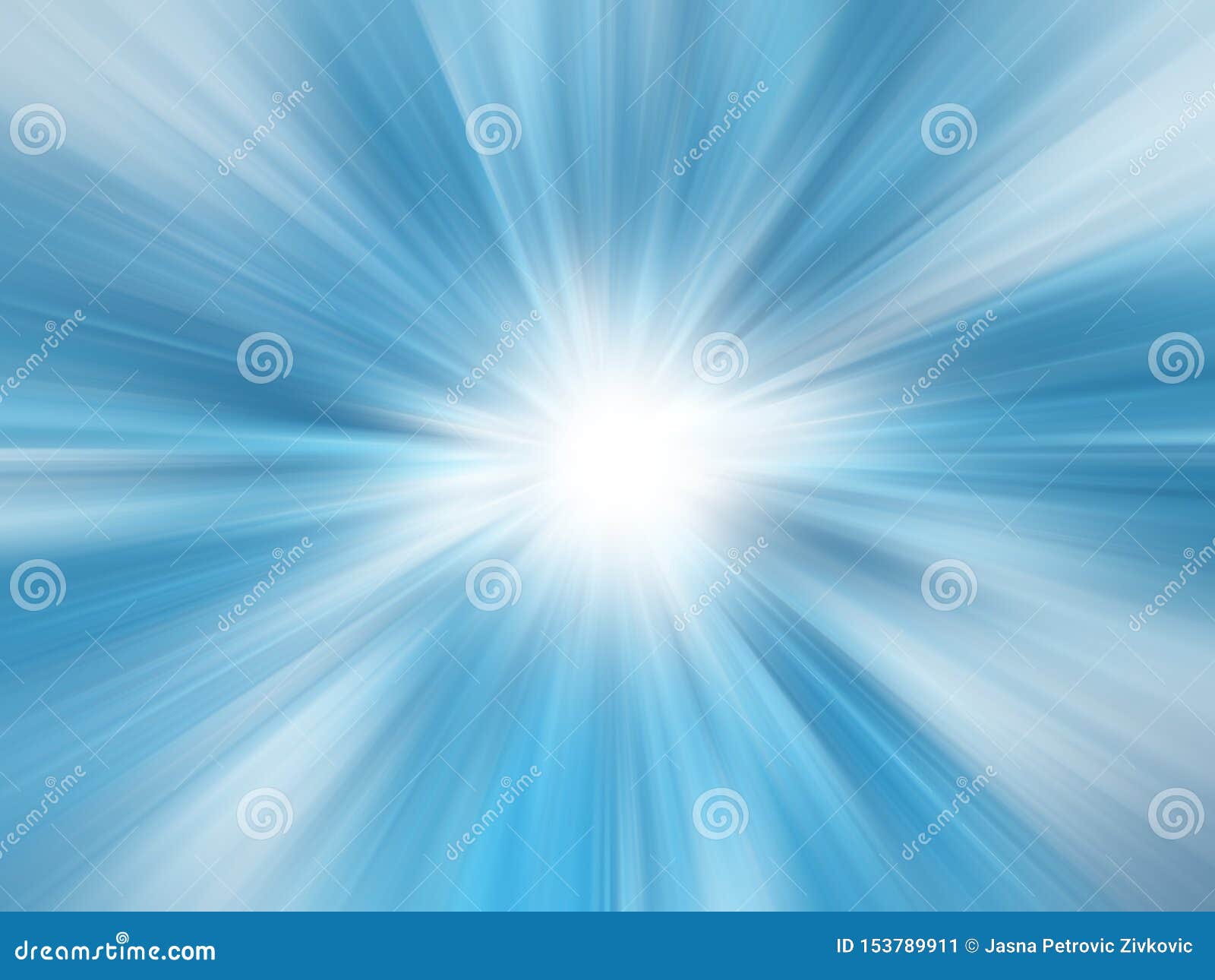 Abstract Blue Sunbeam Summer Glow Stock Illustration - Illustration of ...