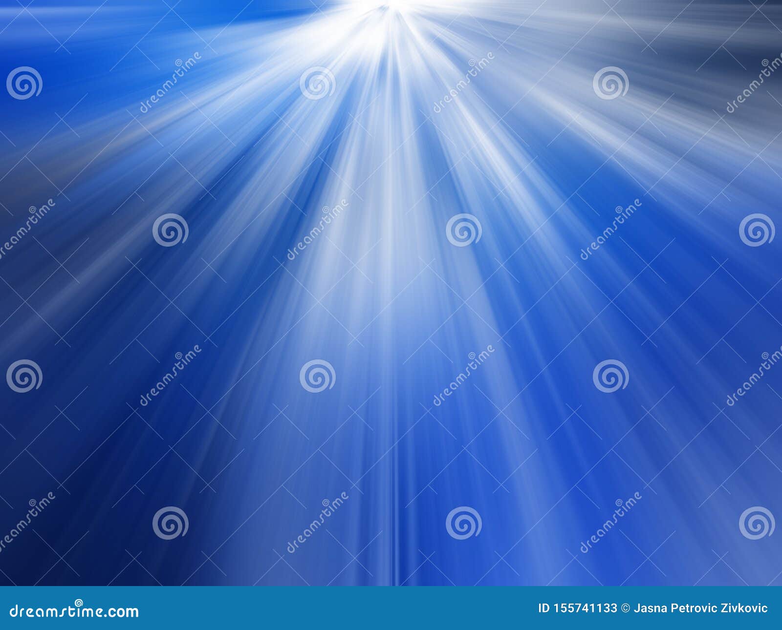 Abstract Blue Sunbeam Summer Glow Stock Illustration - Illustration of ...
