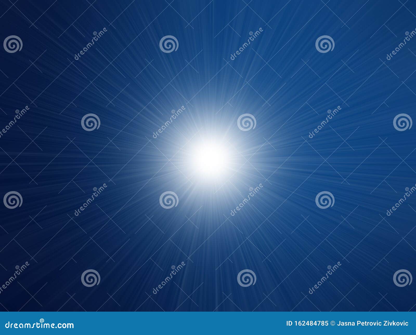 Abstract Blue Sunbeam Summer Glow Stock Illustration - Illustration of ...