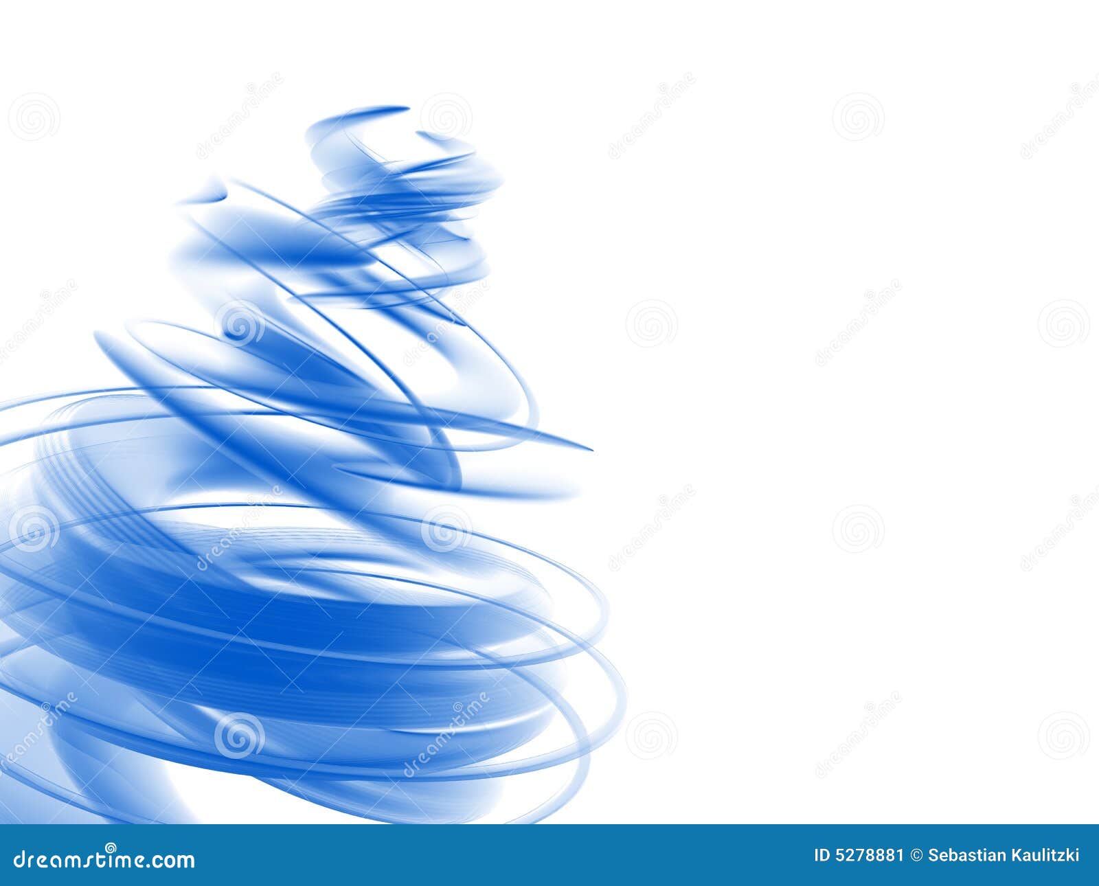Abstract blue swirl stock illustration. Illustration of dynamic - 5278881