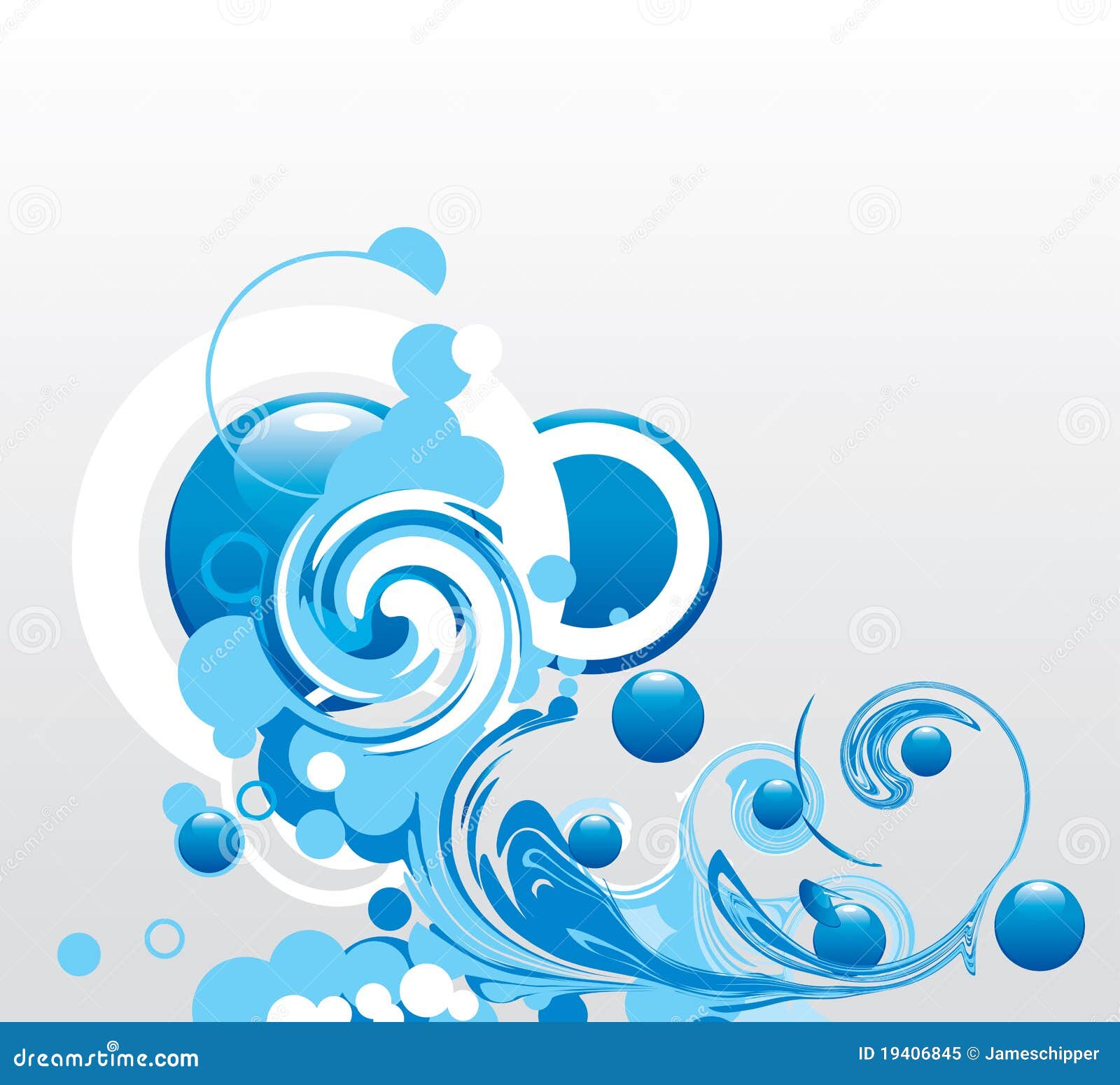 Abstract Blue Swirl Background Stock Vector - Illustration of ornament ...