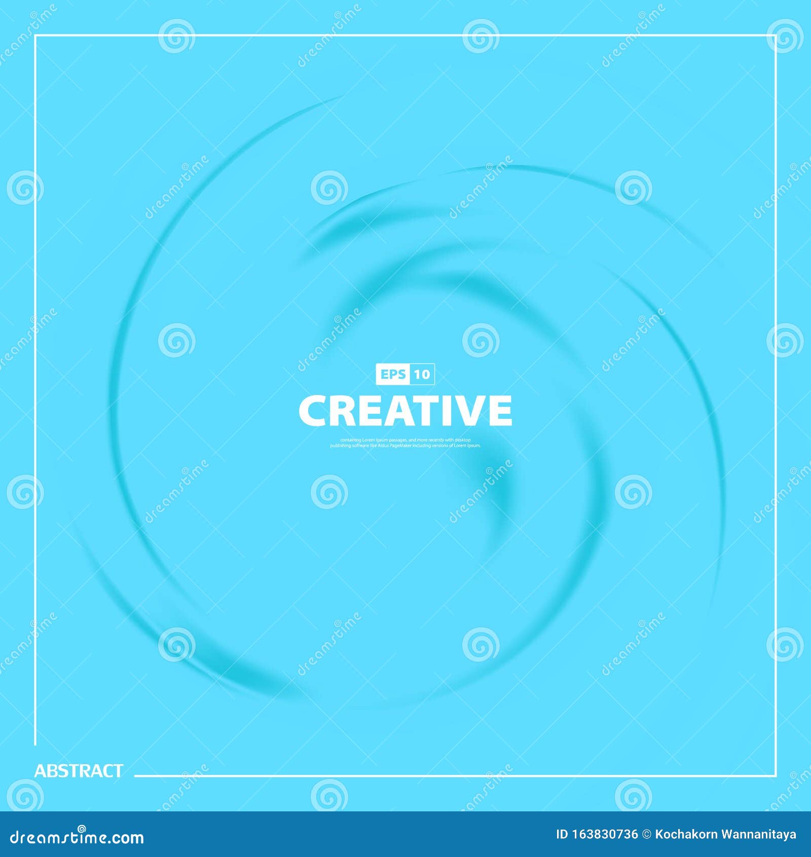 Abstract Blue Swirl Wavy Pattern Design of Minimal Cover Background ...