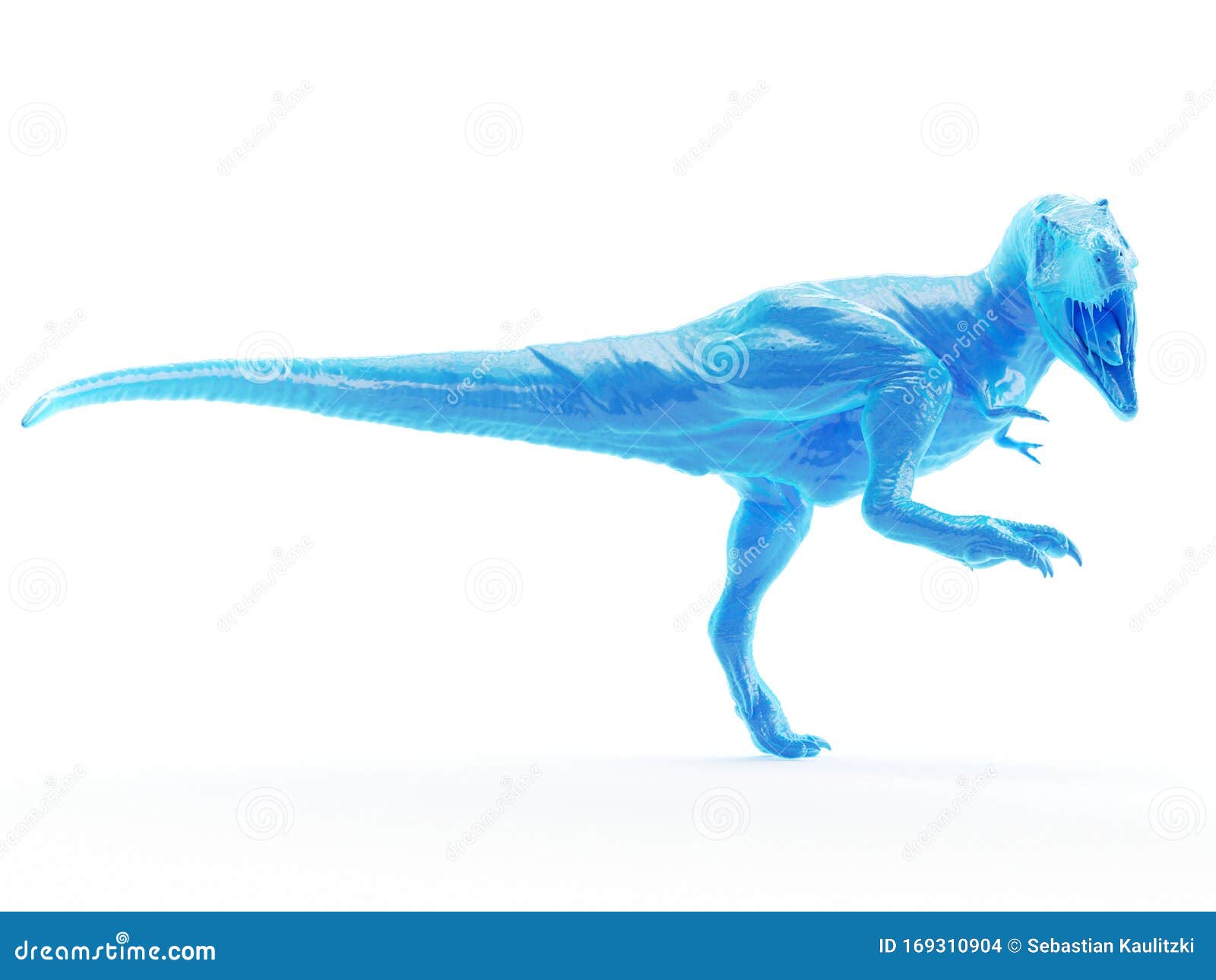 An abstract blue t-rex stock illustration. Illustration of blank ...