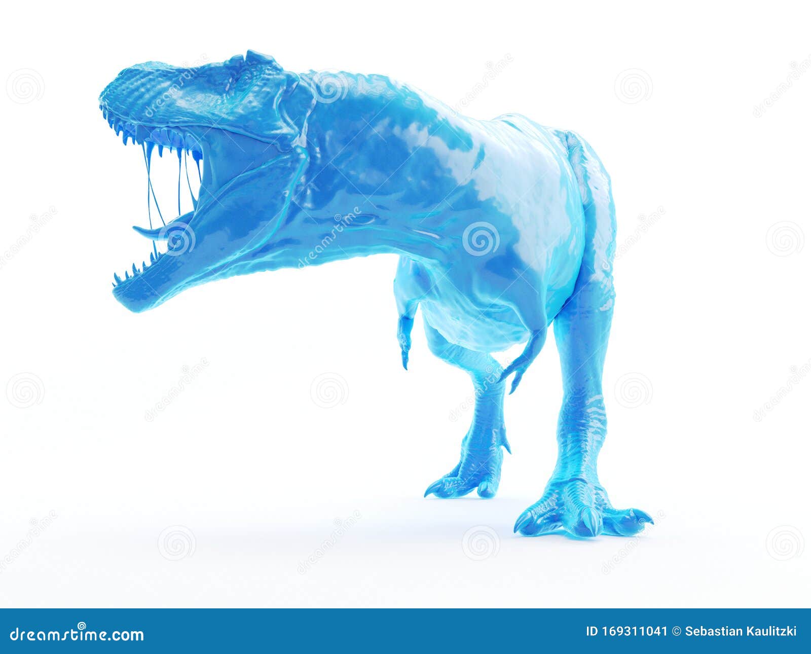 An abstract blue t-rex stock illustration. Illustration of creativity ...