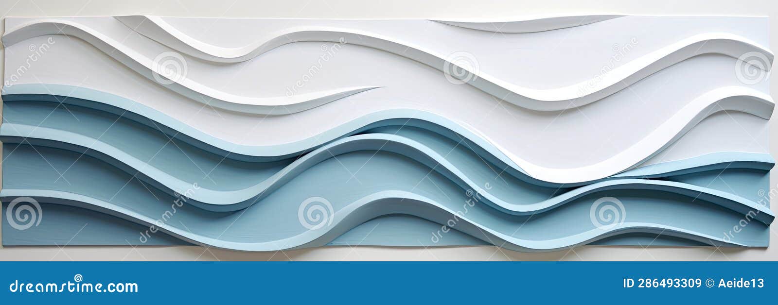 Abstract Blue and Teal Plastic Waves Texture Background. Lines and ...