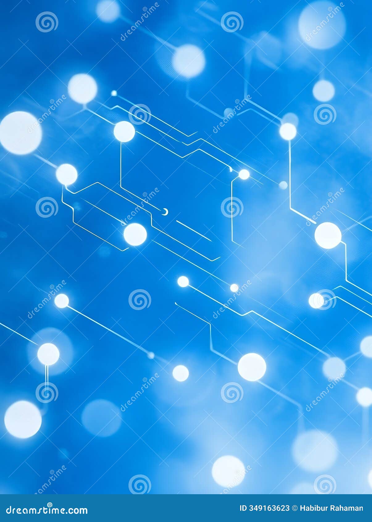 Abstract Blue Tech Background Stock Illustration - Illustration of ...