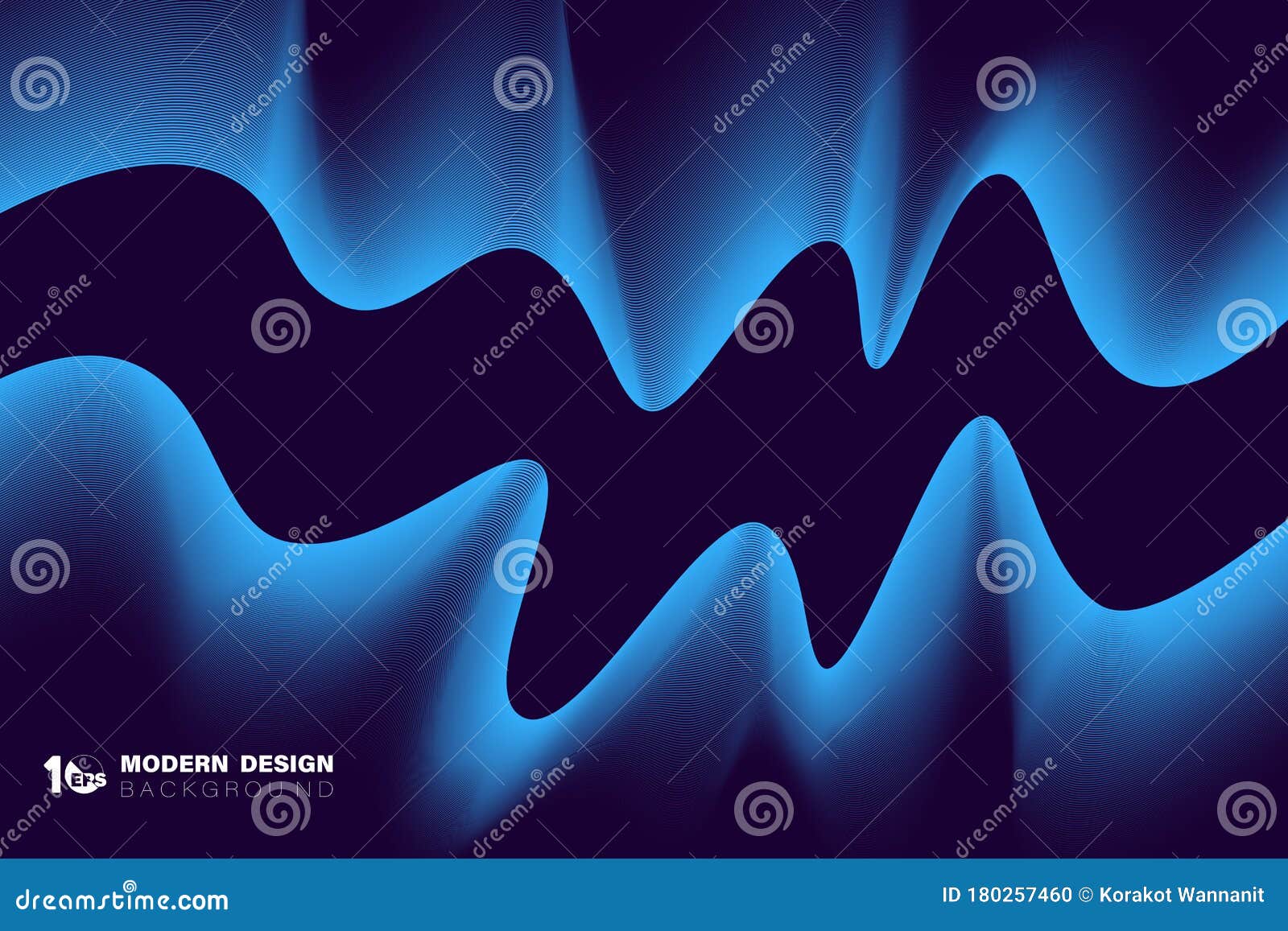 Abstract Blue Tech Line Wavy Pattern of Technology Artwork Background ...