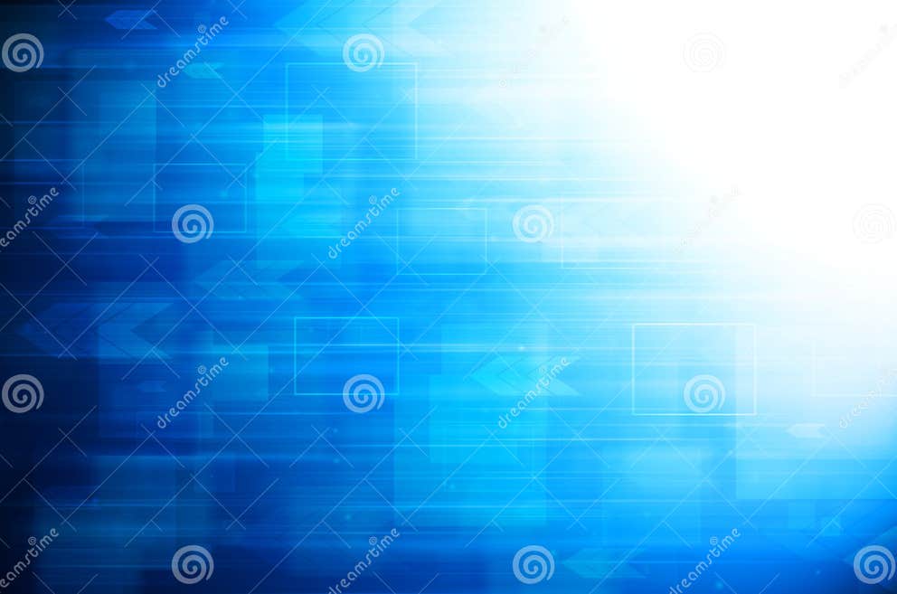 Abstract Blue Technical Background. Stock Illustration - Illustration ...