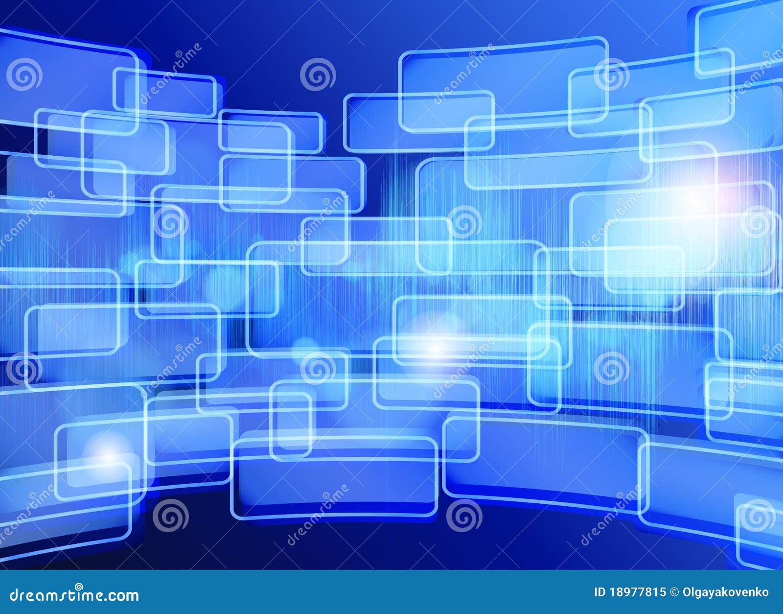 Abstract Blue Techno Background. Card Design Stock Vector ...
