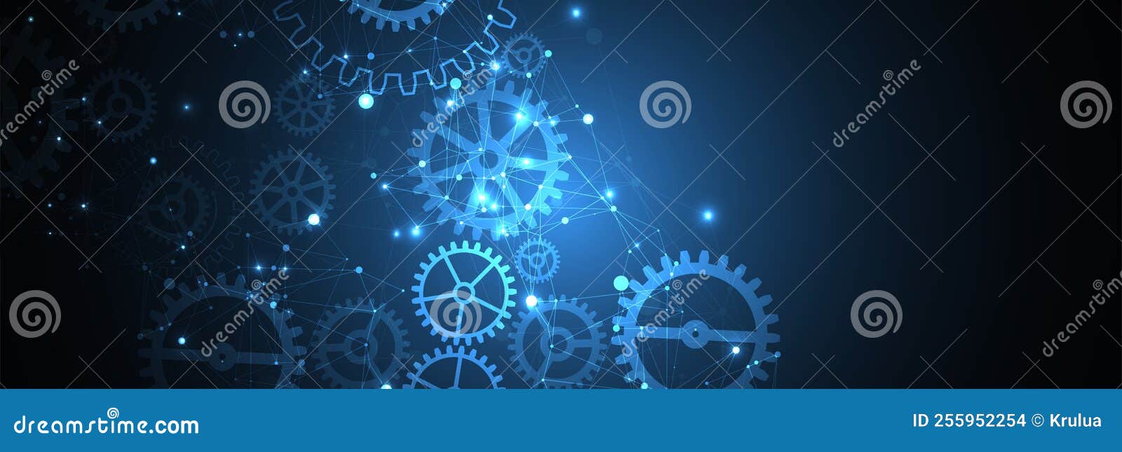 Abstract Blue Technological Background. Structure Square Pattern with ...