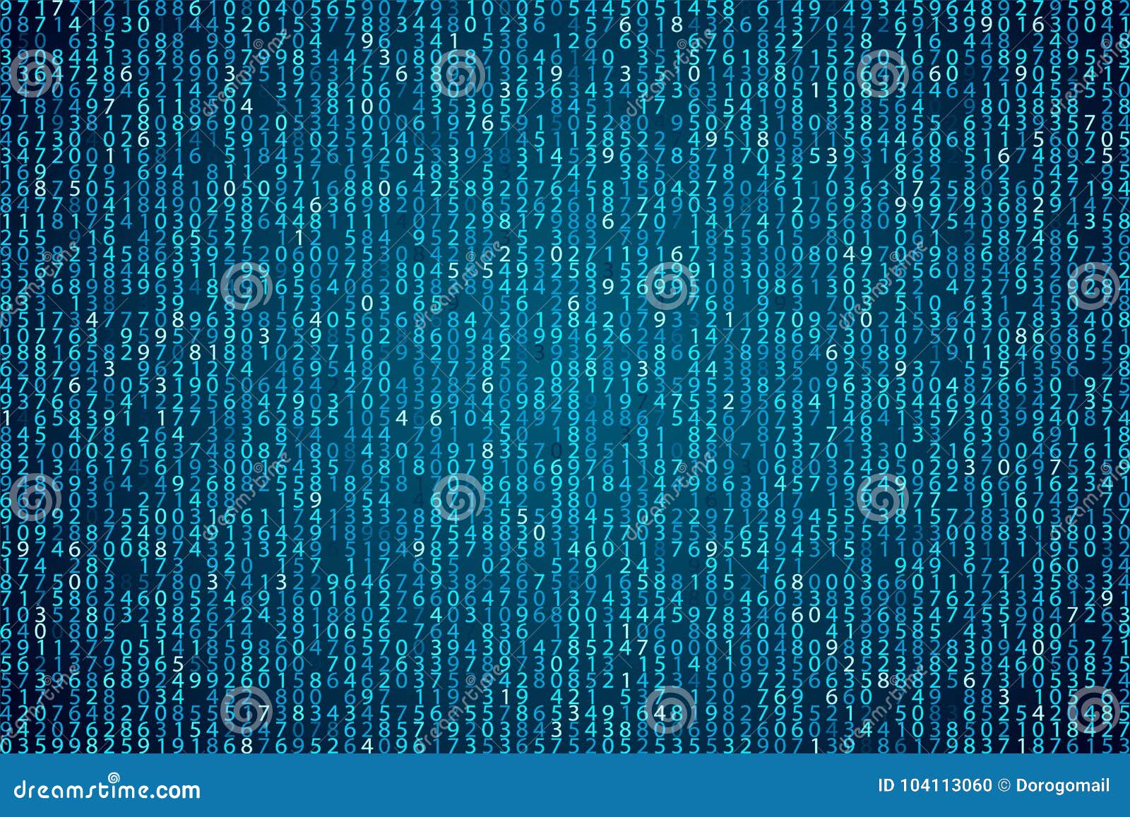 Abstract Blue Technology Background Element Binary Computer Code Stock Vector Illustration Of