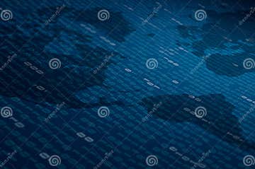 Abstract Blue Technology Background Stock Image - Image of futuristic ...