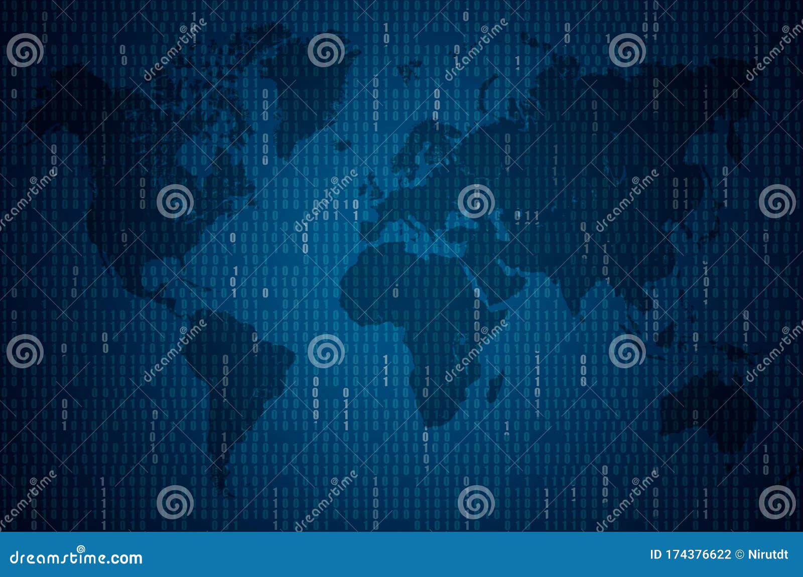 Abstract Blue Technology Background Stock Illustration - Illustration of information, pattern ...