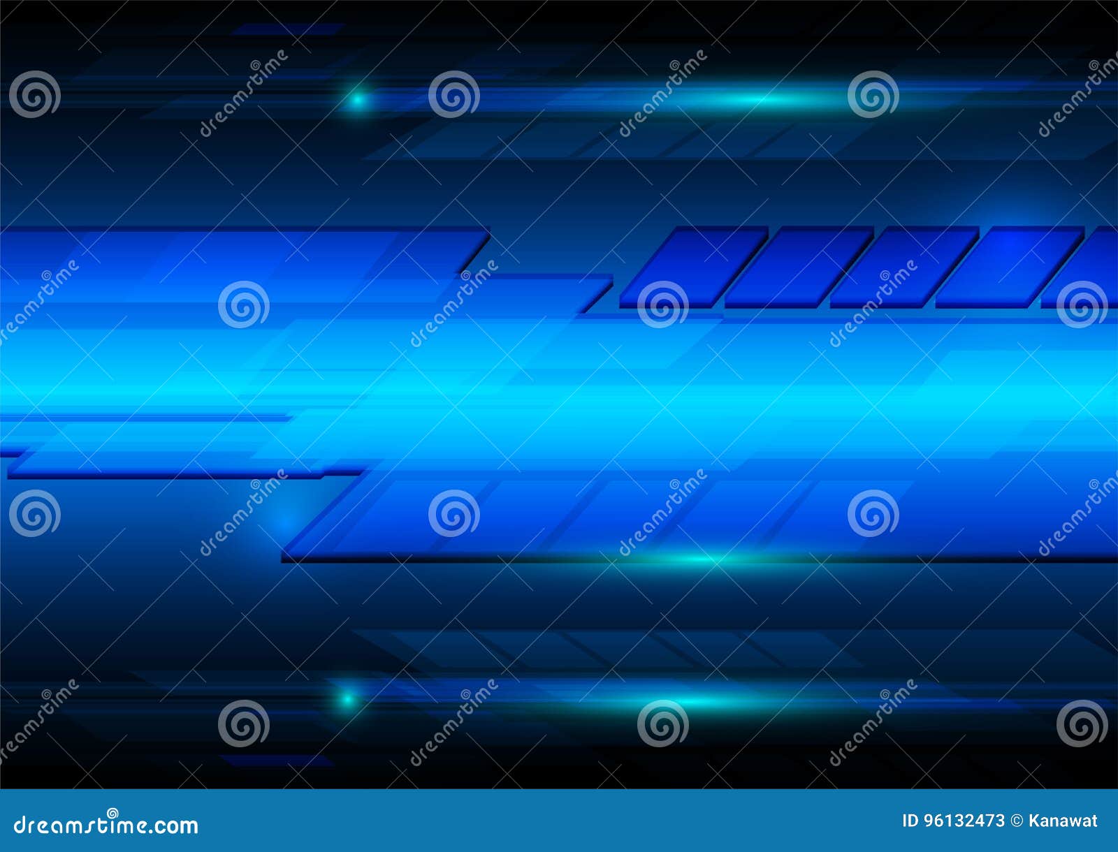 Abstract Blue Technology Design. Vector Backdrop Stock Vector ...