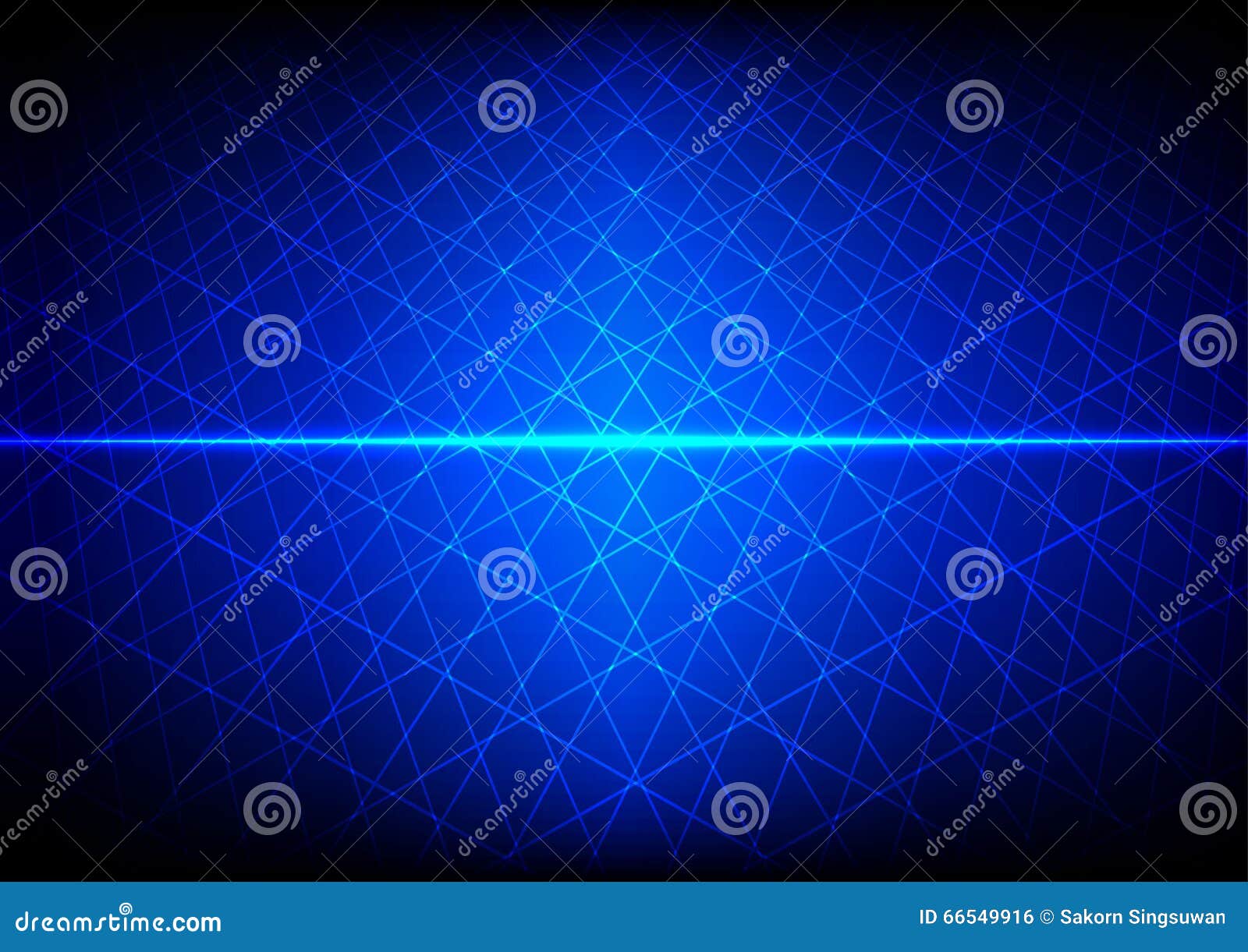 Abstract Blue Technology Grid Background. Illustration De Stock Vector ...
