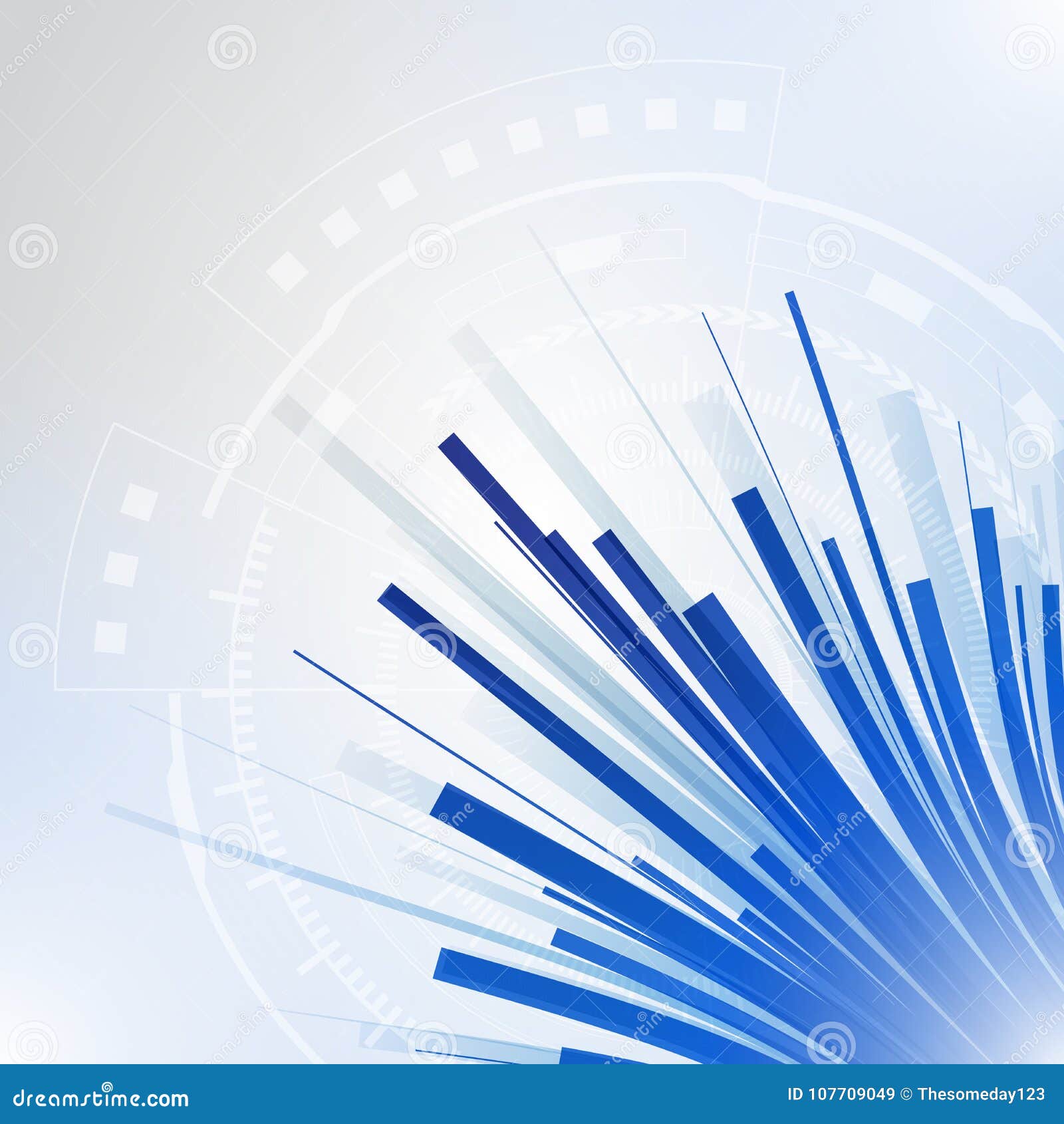 Abstract Blue Technology New Future Concept Background Stock Vector ...