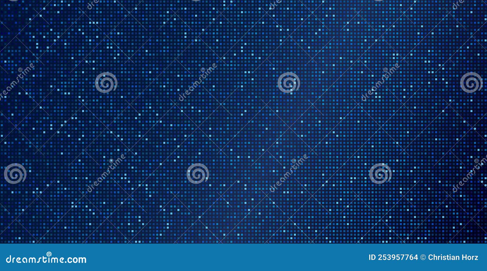 Abstract Blue Technology Pixel Background Stock Vector - Illustration ...