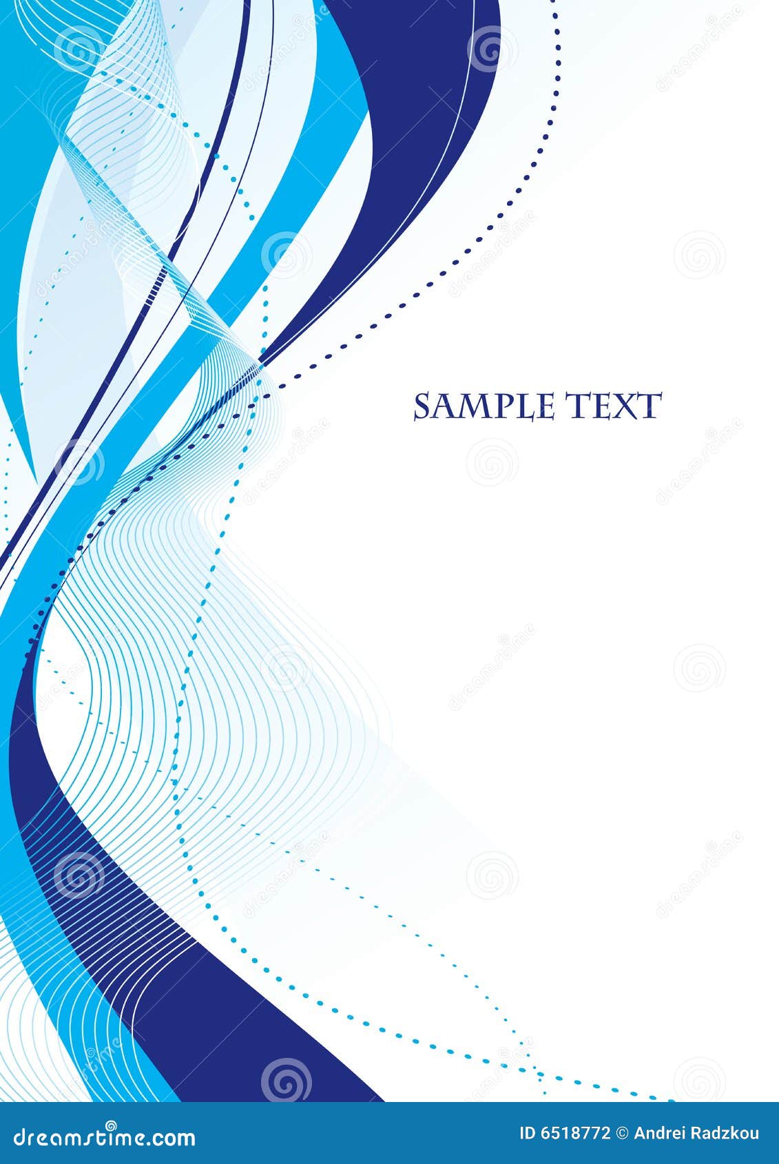 Abstract blue template stock vector. Illustration of clean - 6518772