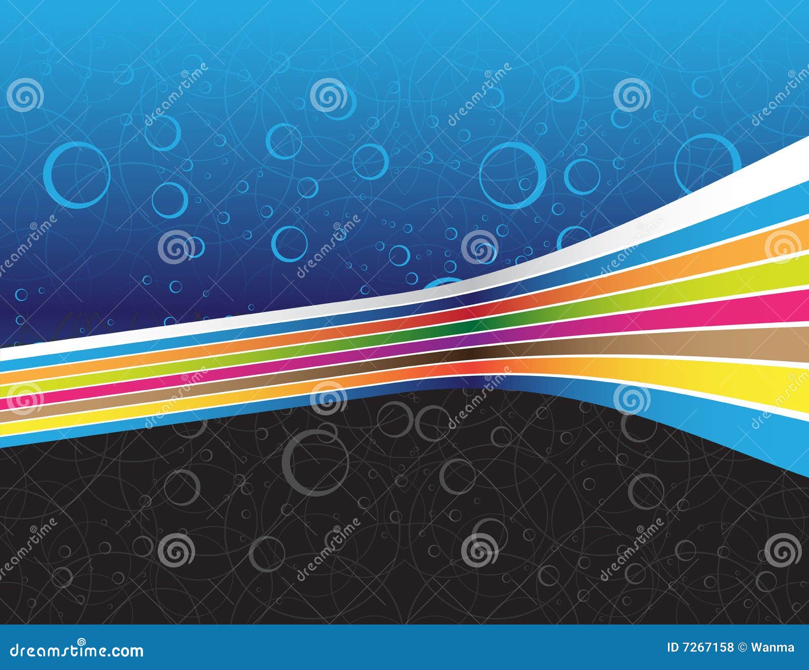 Abstract blue template stock vector. Illustration of shape - 7267158