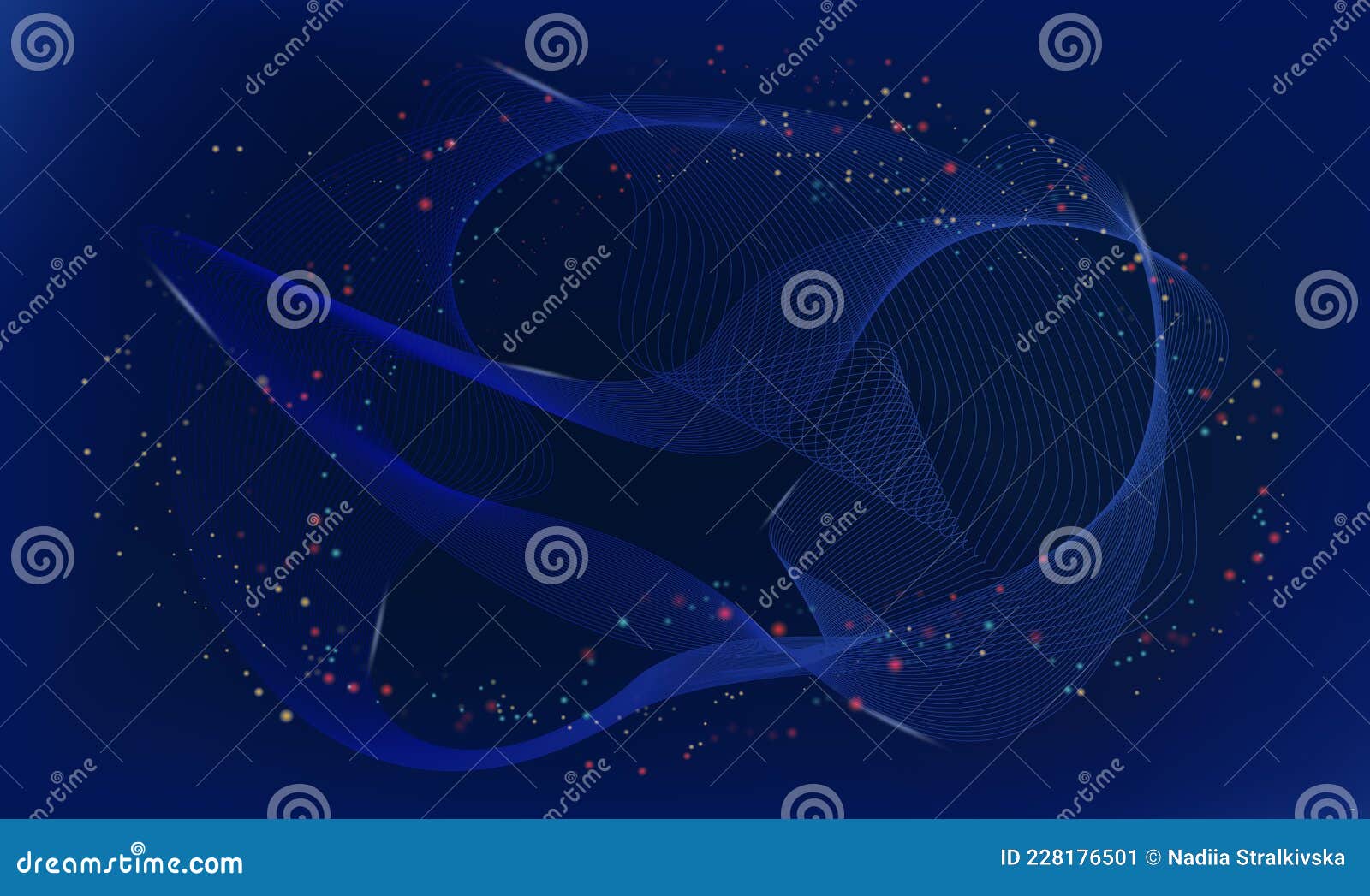 Abstract Blue Template Background Vector Illustration Stock Vector ...