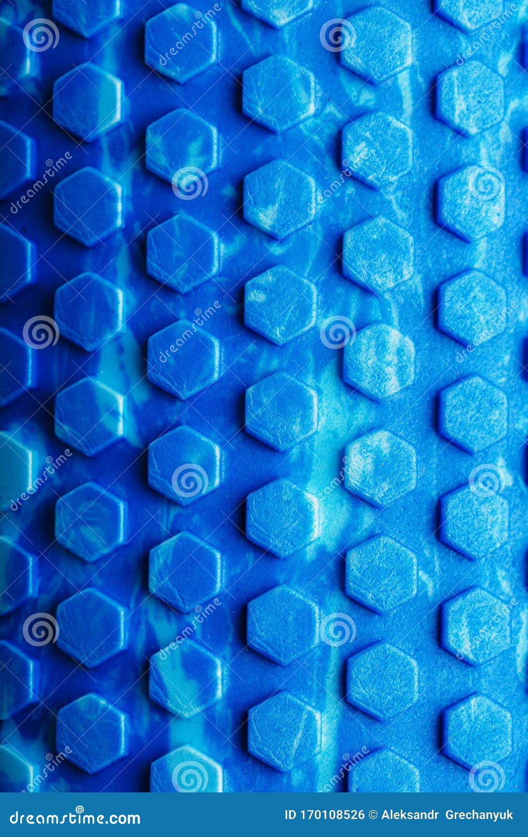 Abstract Blue Texture with Hexagonal Cells the Entire Screen As the ...