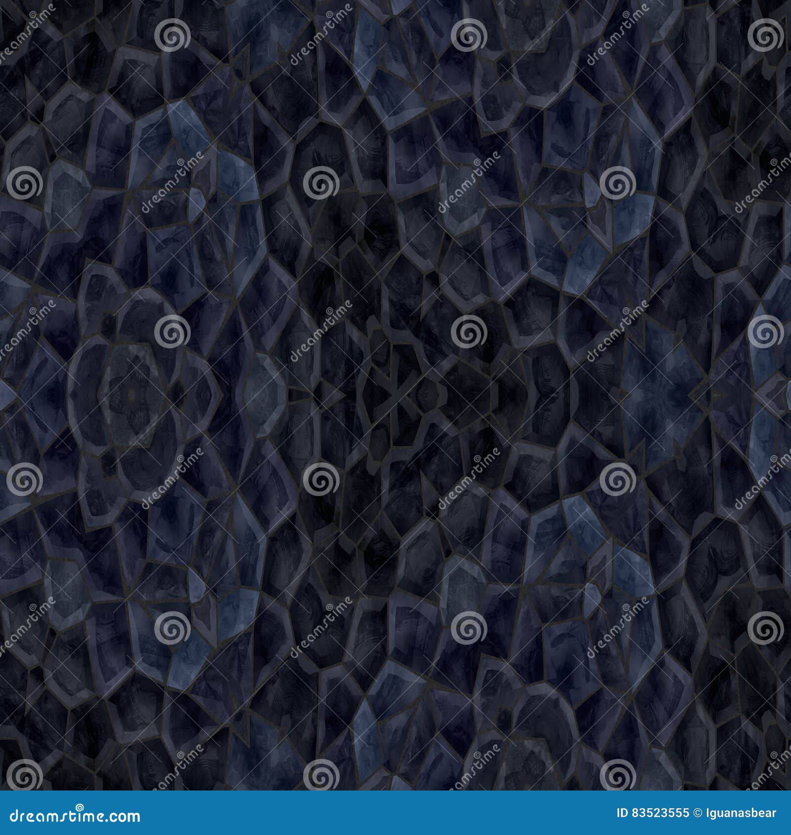 Abstract Blue Tile Able Decorative Mosaic in Retro Style Stock ...