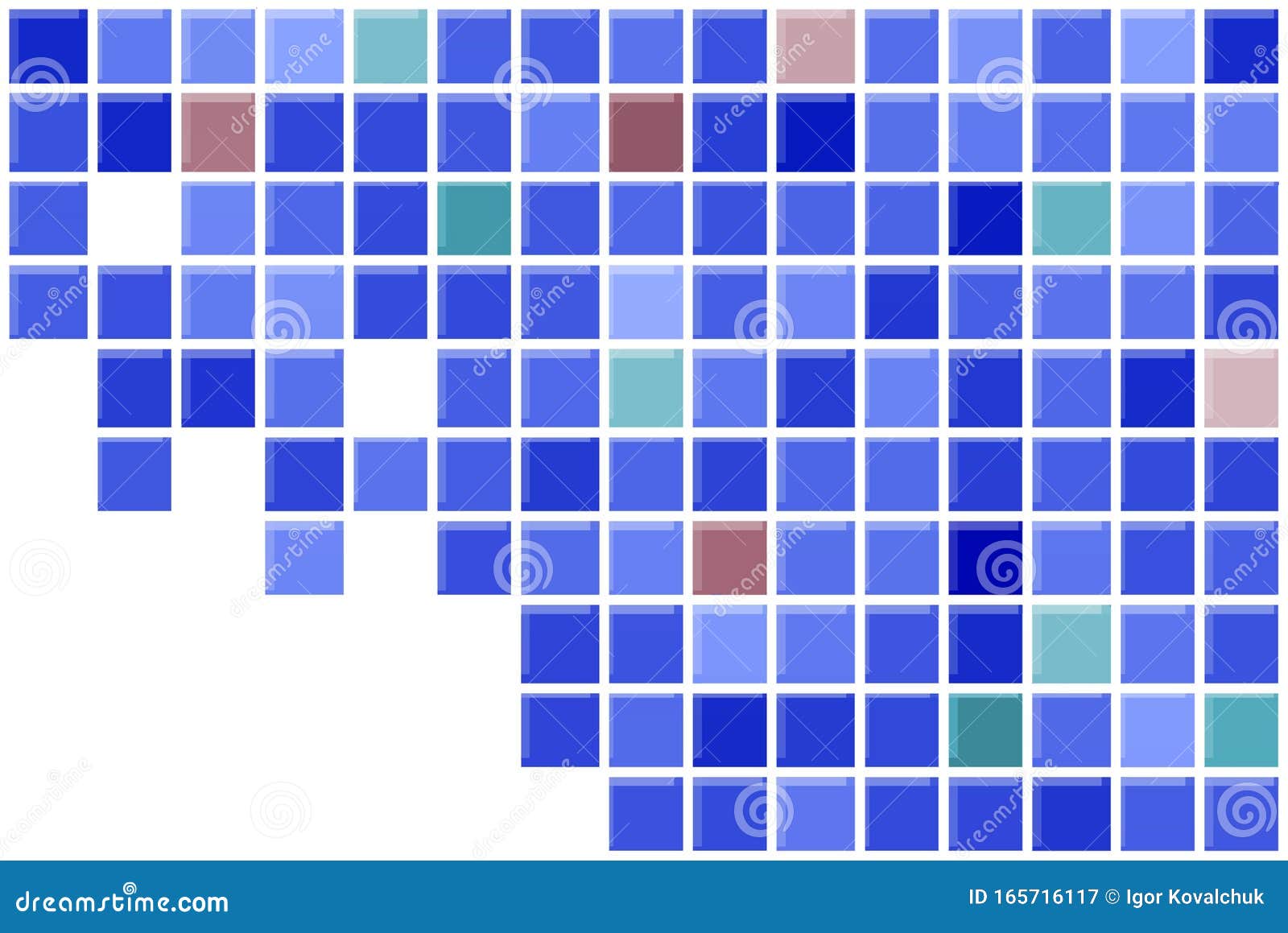 Abstract blue tile squares stock illustration. Illustration of light ...