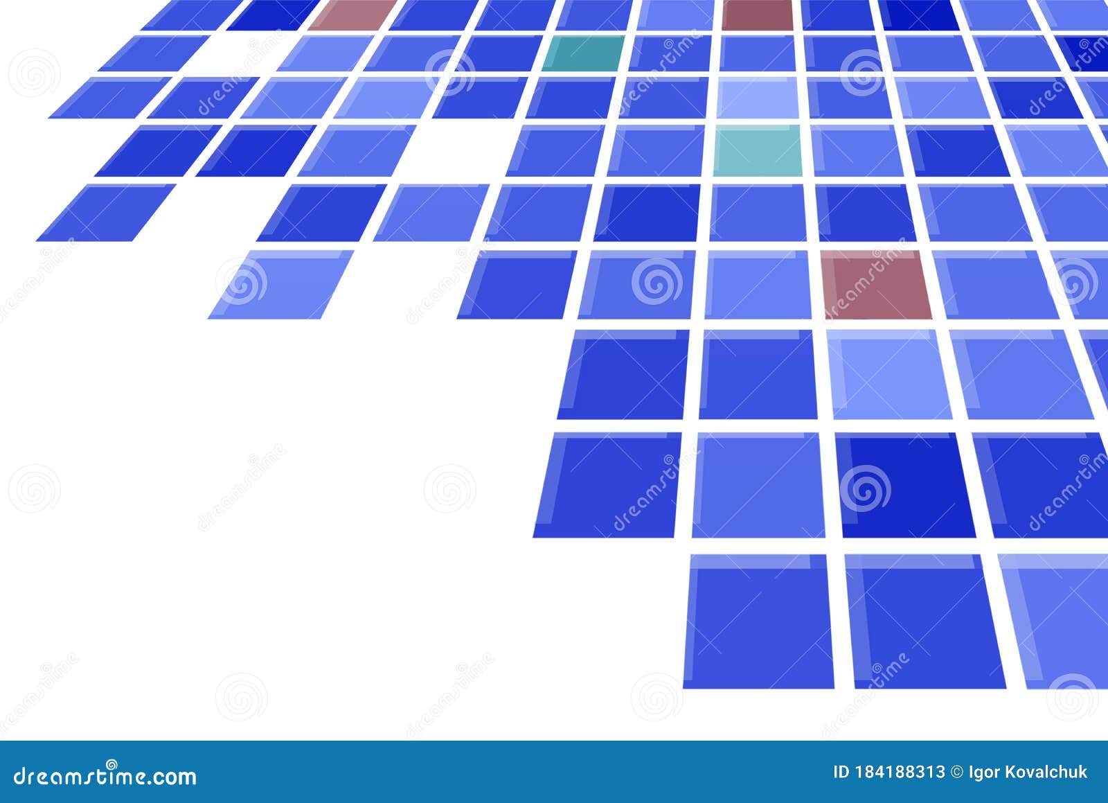 Abstract blue tile squares stock illustration. Illustration of blue ...