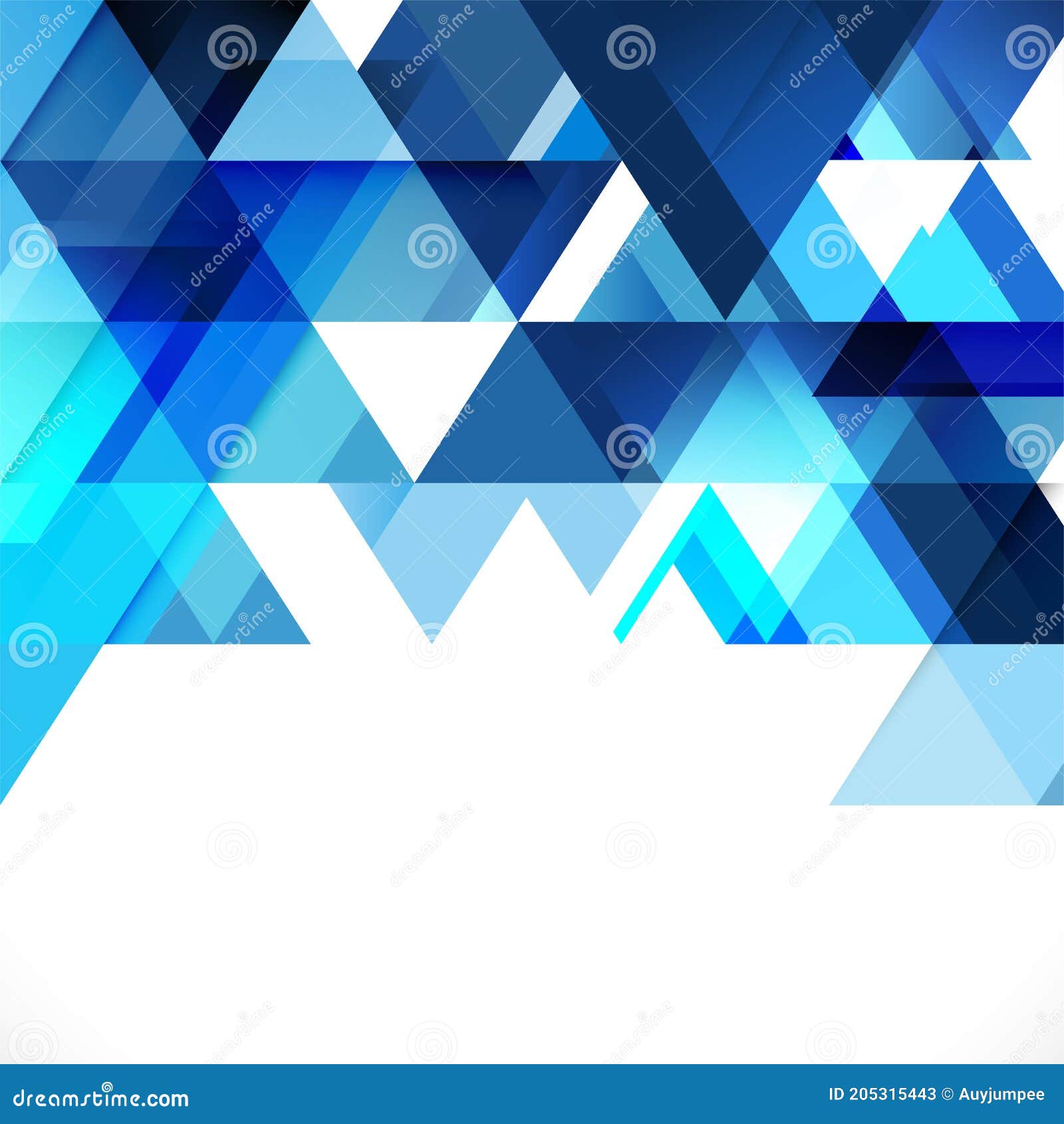 Abstract Blue Tone Geometric Layout Template and Modern Overlapping ...