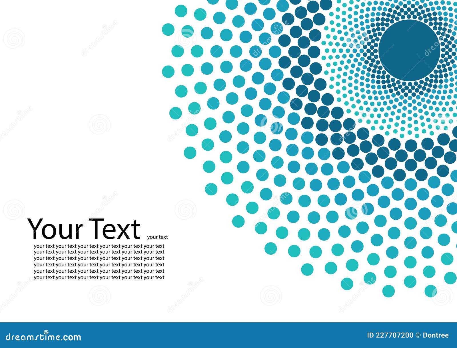 Abstract Blue Tone Vector Circle Pattern Design Stock Vector ...